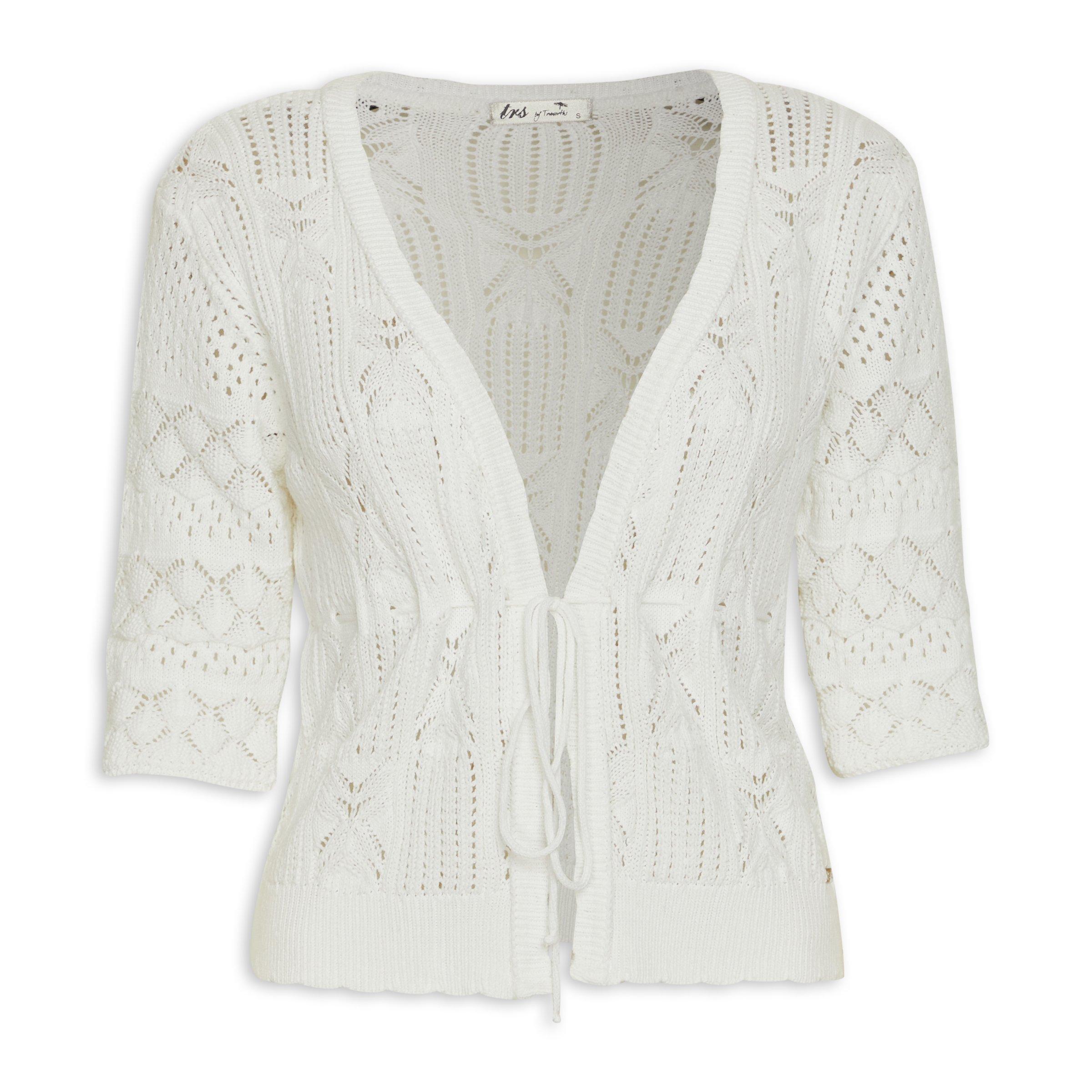 White Knit Cardigan (3158757) | TRS