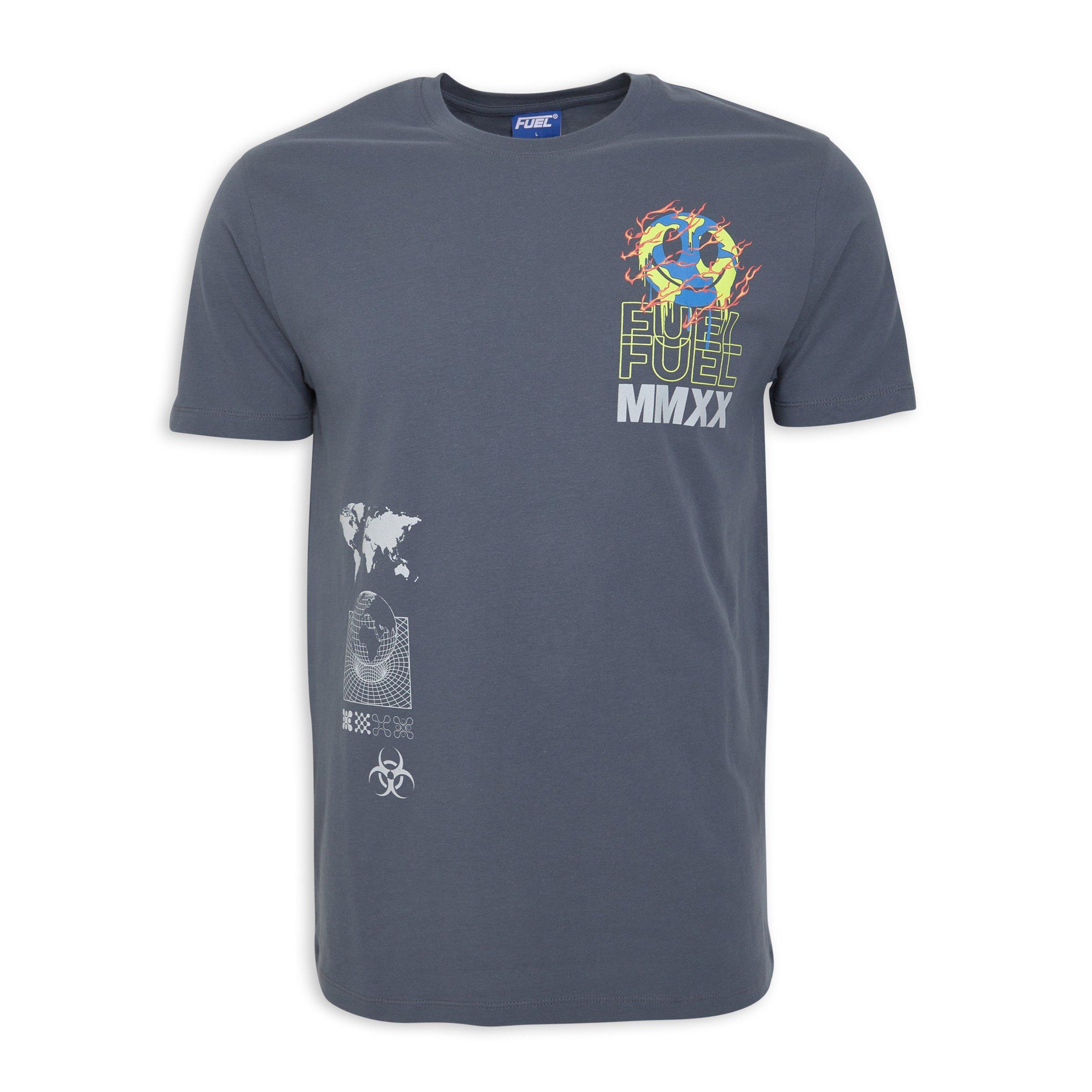 Charcoal Grey Crew Neck T-shirt (3158842) | Fuel