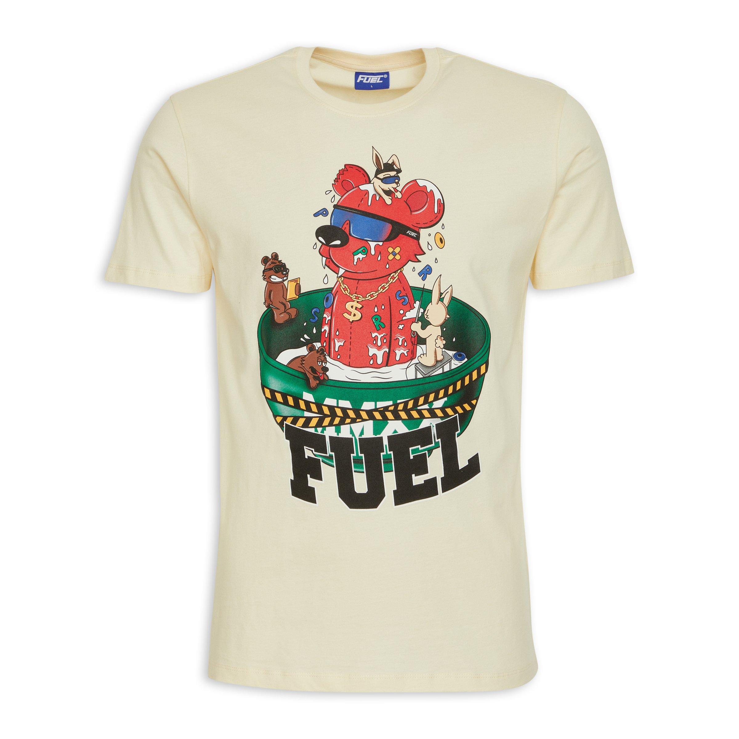 Beige Graphic T-shirt (3158855) | Fuel