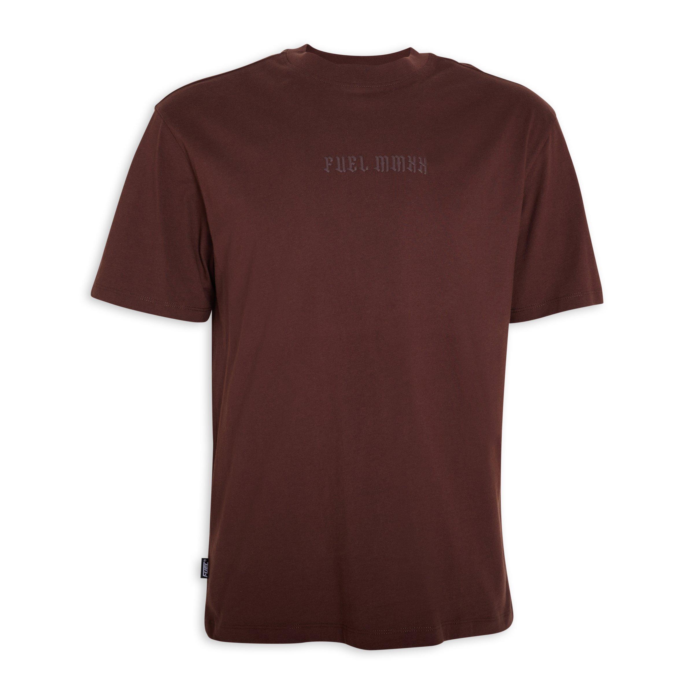 Brown Crew Neck T-shirt (3158856) | Fuel