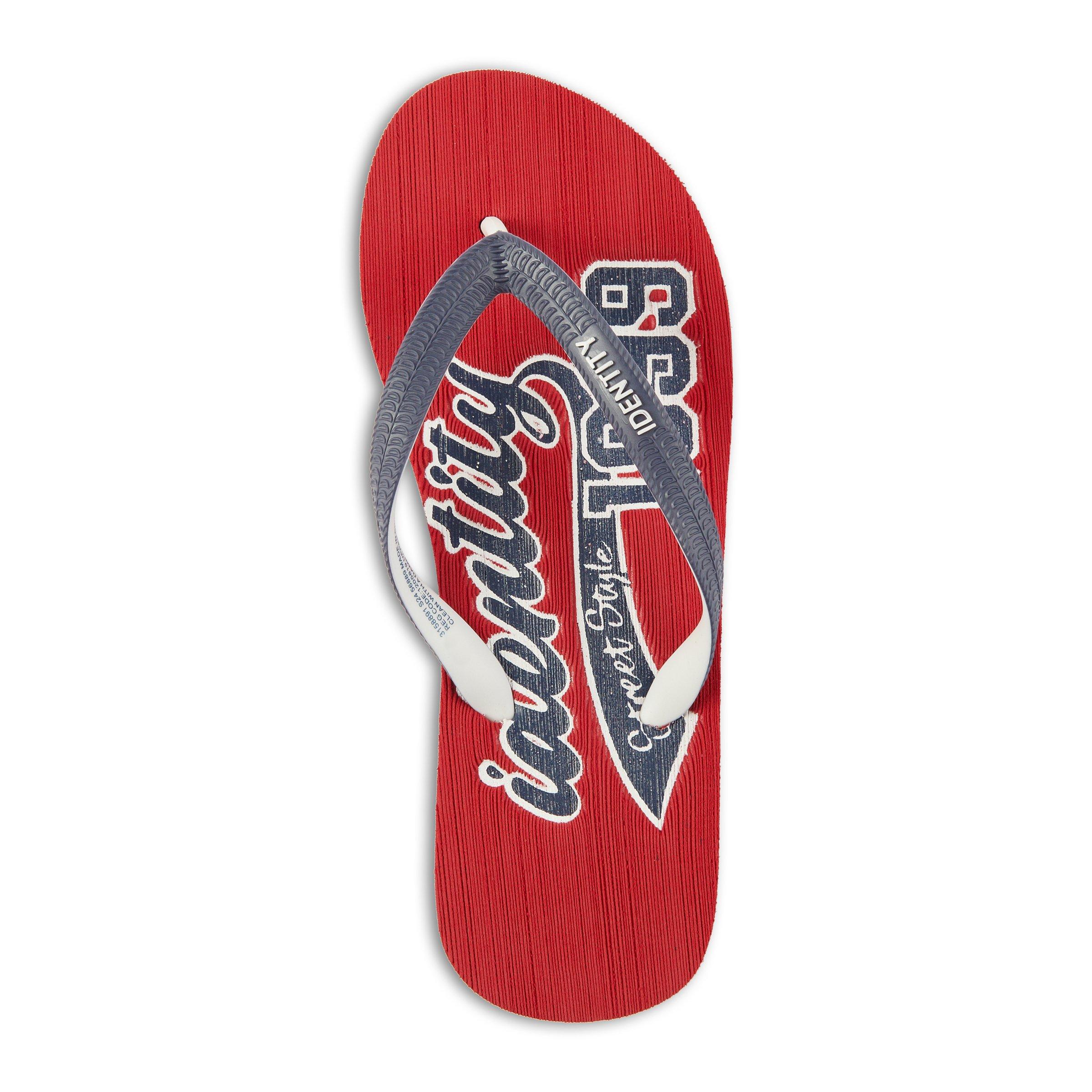 Red Branded Flip Flops (3158891) | Identity