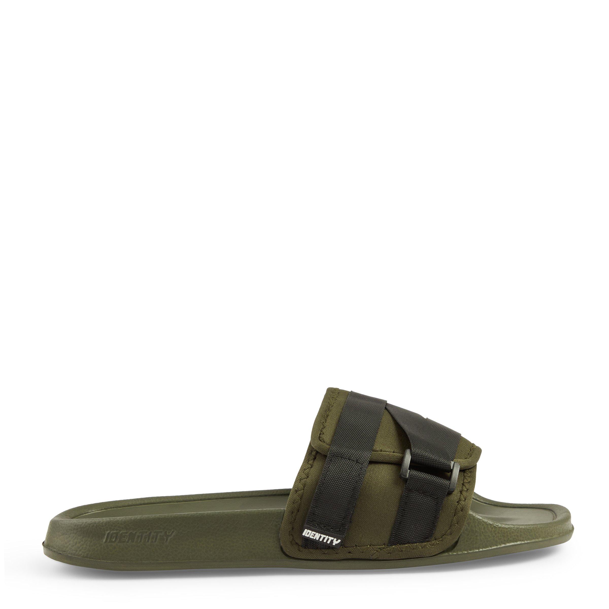 Khaki Green Utility Sandals (3159100) | Identity