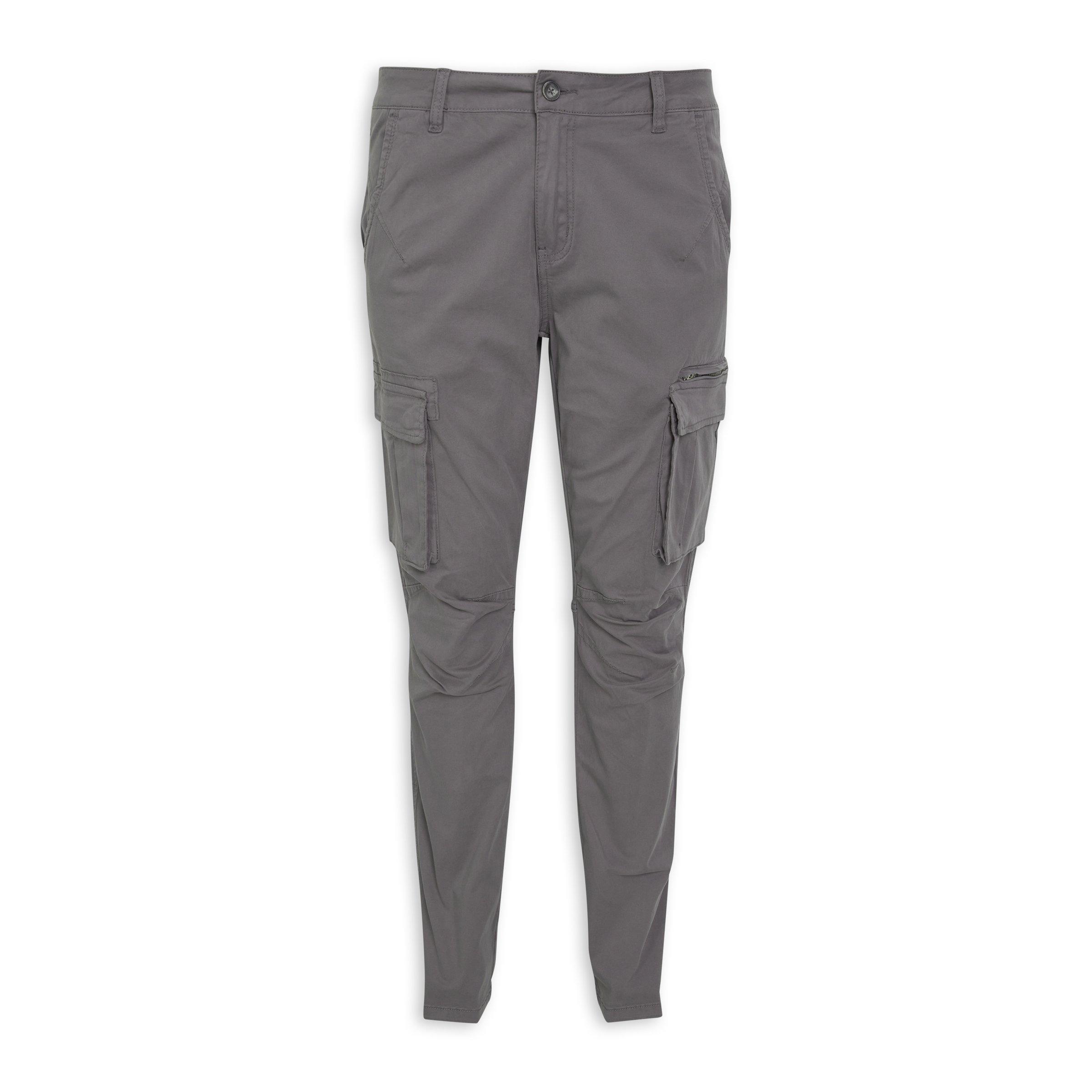 Charcoal Grey Utility Pants (3159128) | Truworths Man
