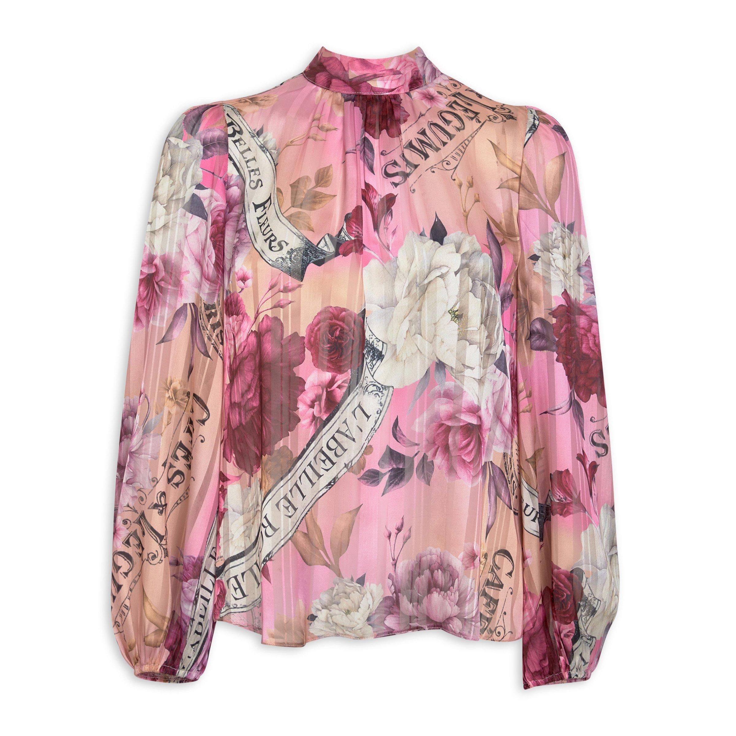 Pink Floral Print Shell Top (3159140) | Truworths