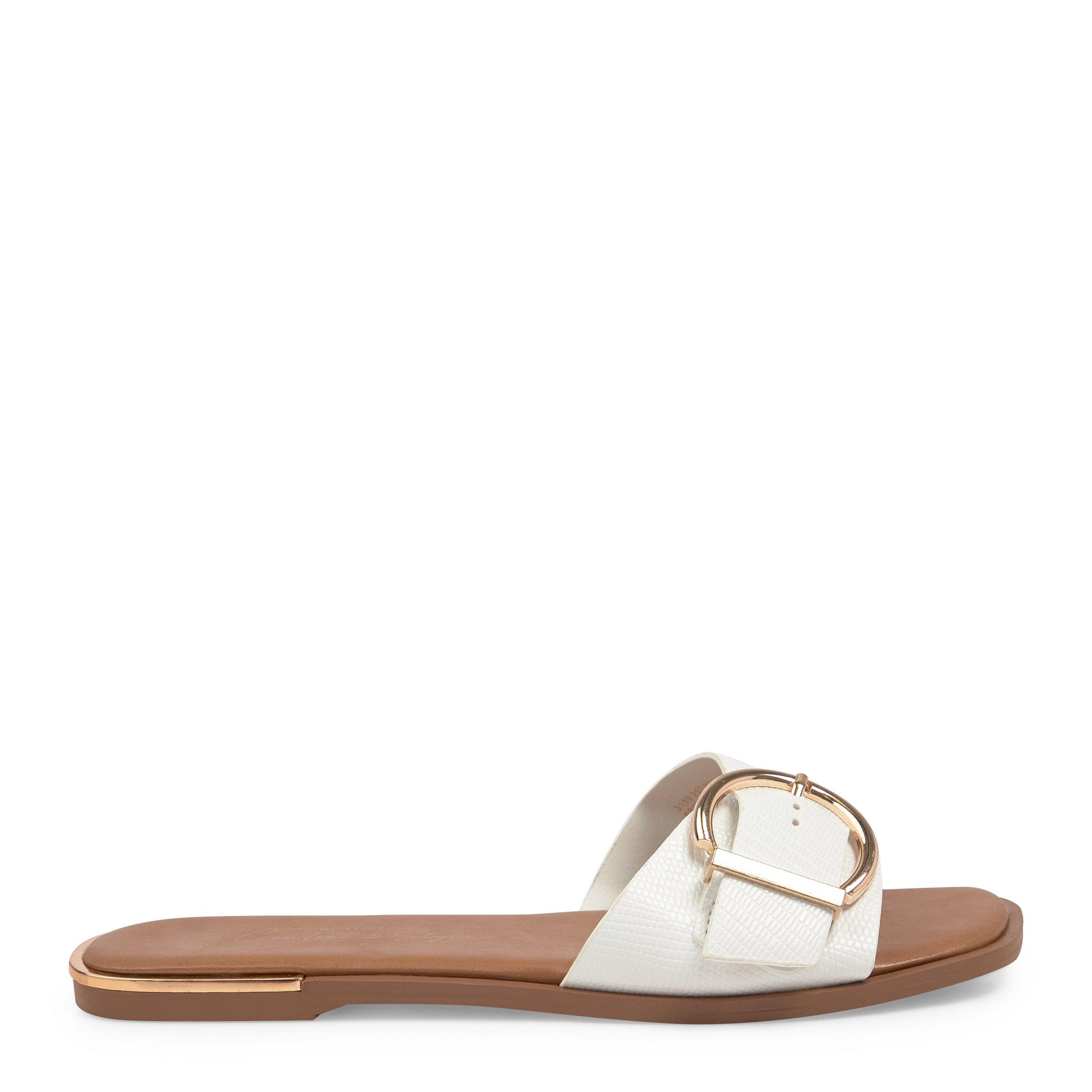 White Sandals With Buckle (3159257) | Identity
