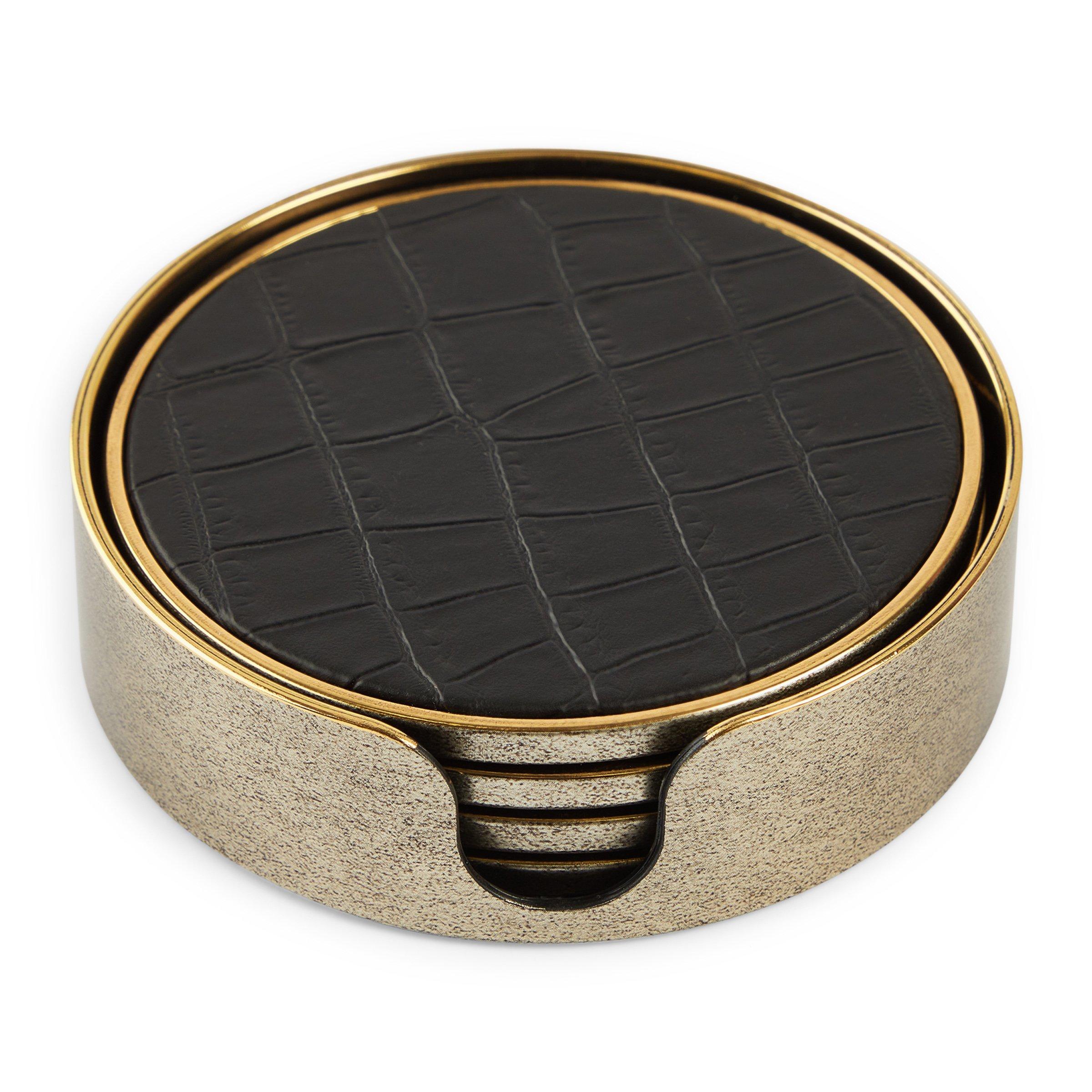 Black and Gold Coaster Set (3159334) | Loads of Living