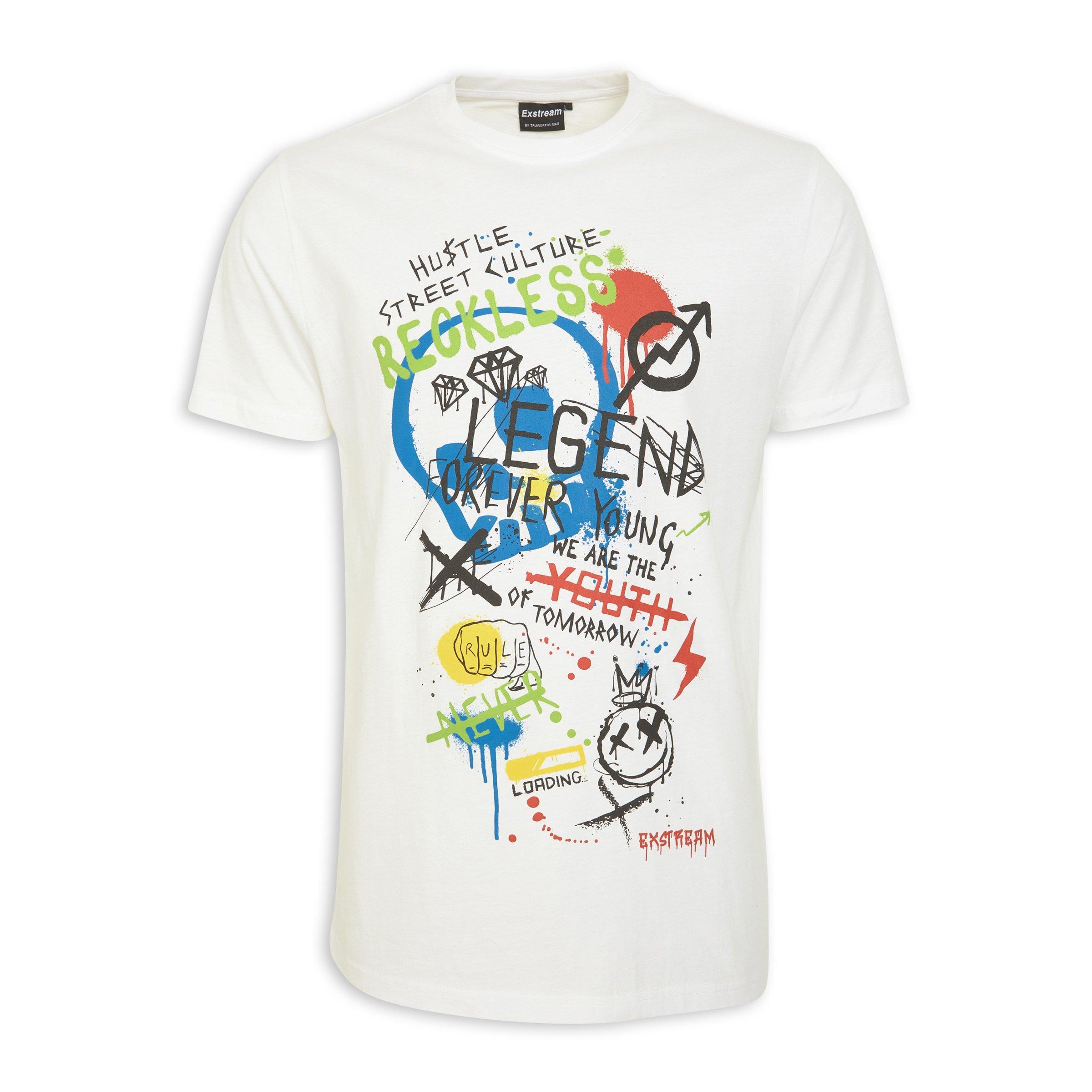 White Graphic T-shirt (3159386) | Exstream