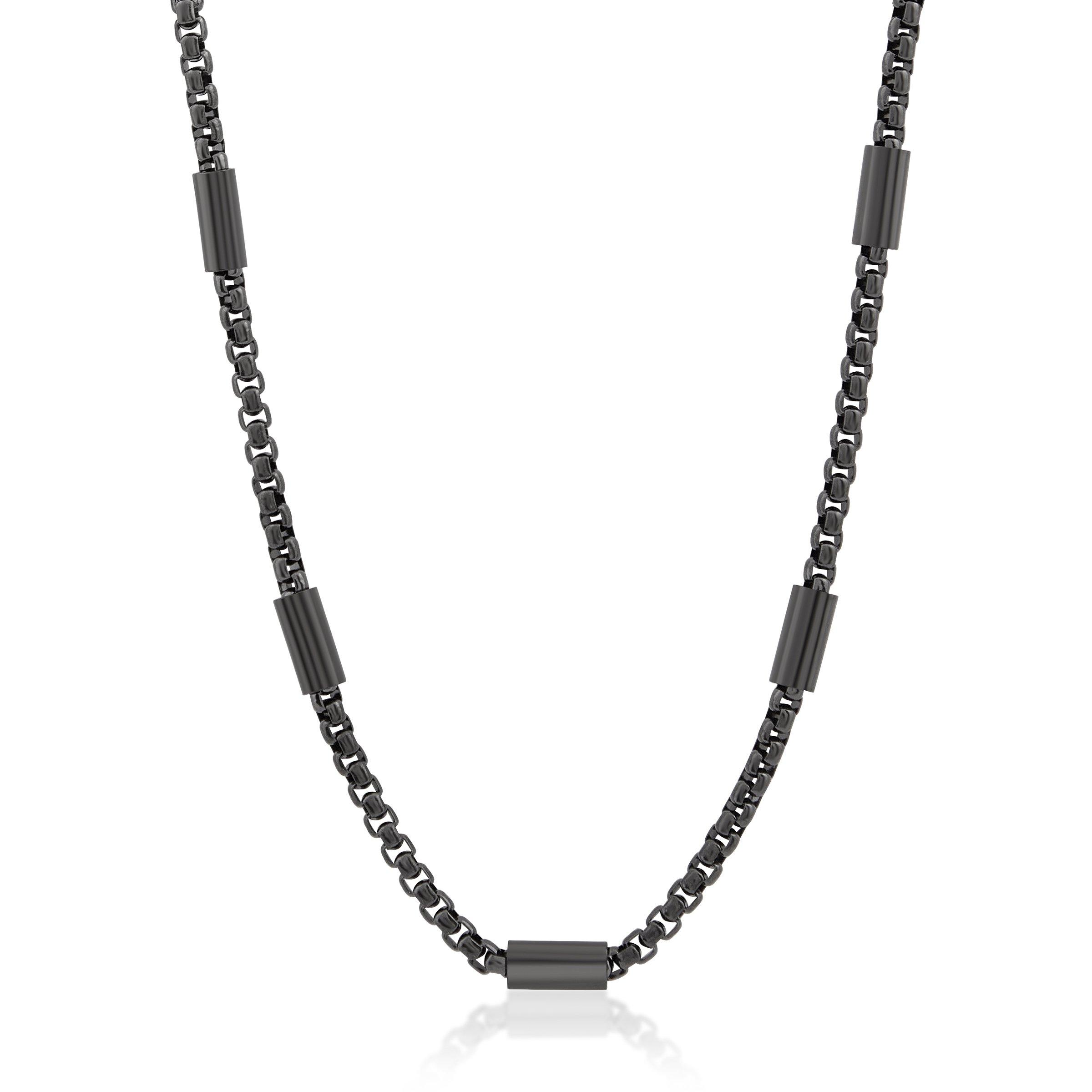 Stainless Steel Black Link Chain 60cm (3159410) | Stainless Steel