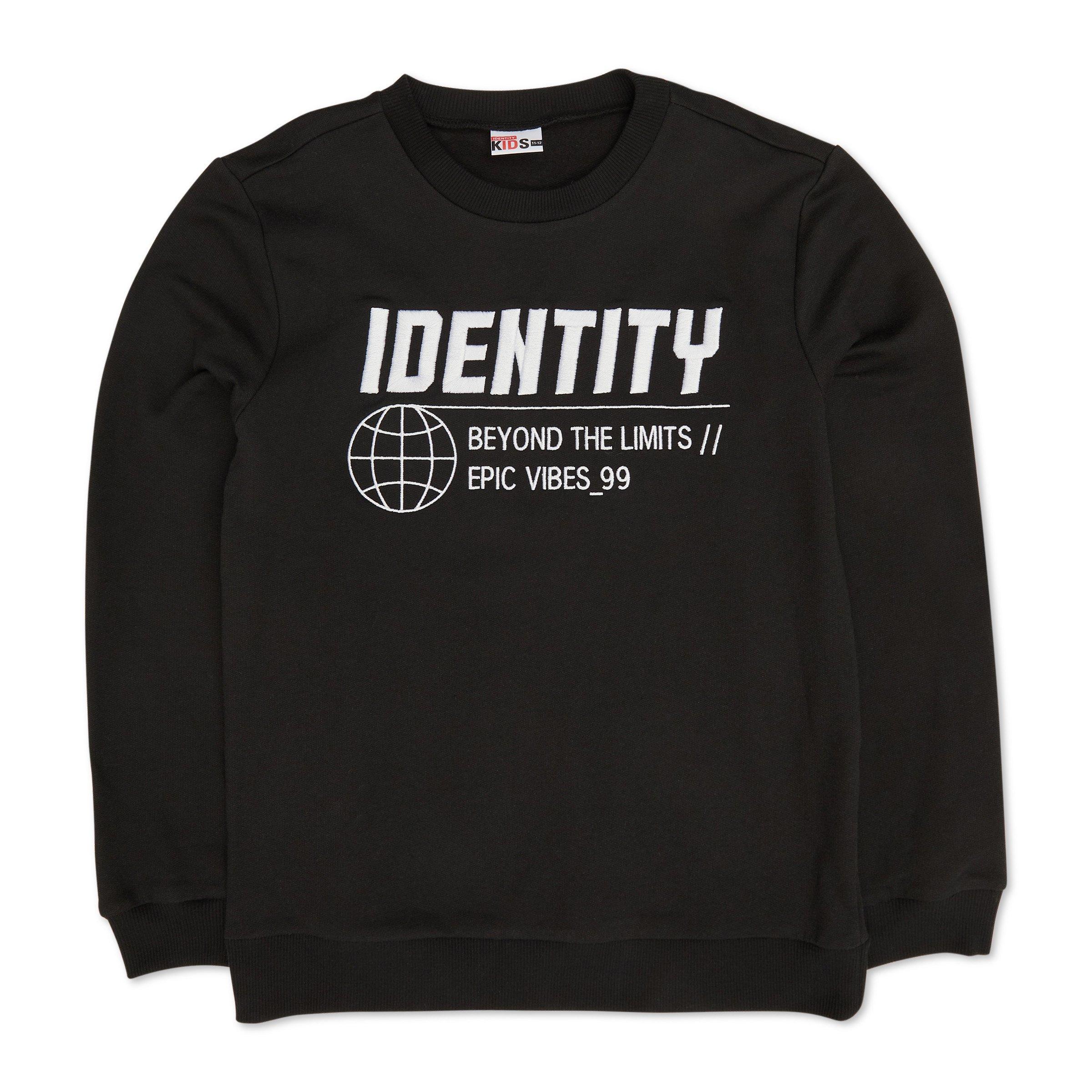 Boys Black Sweat Top (3159414) | Identity