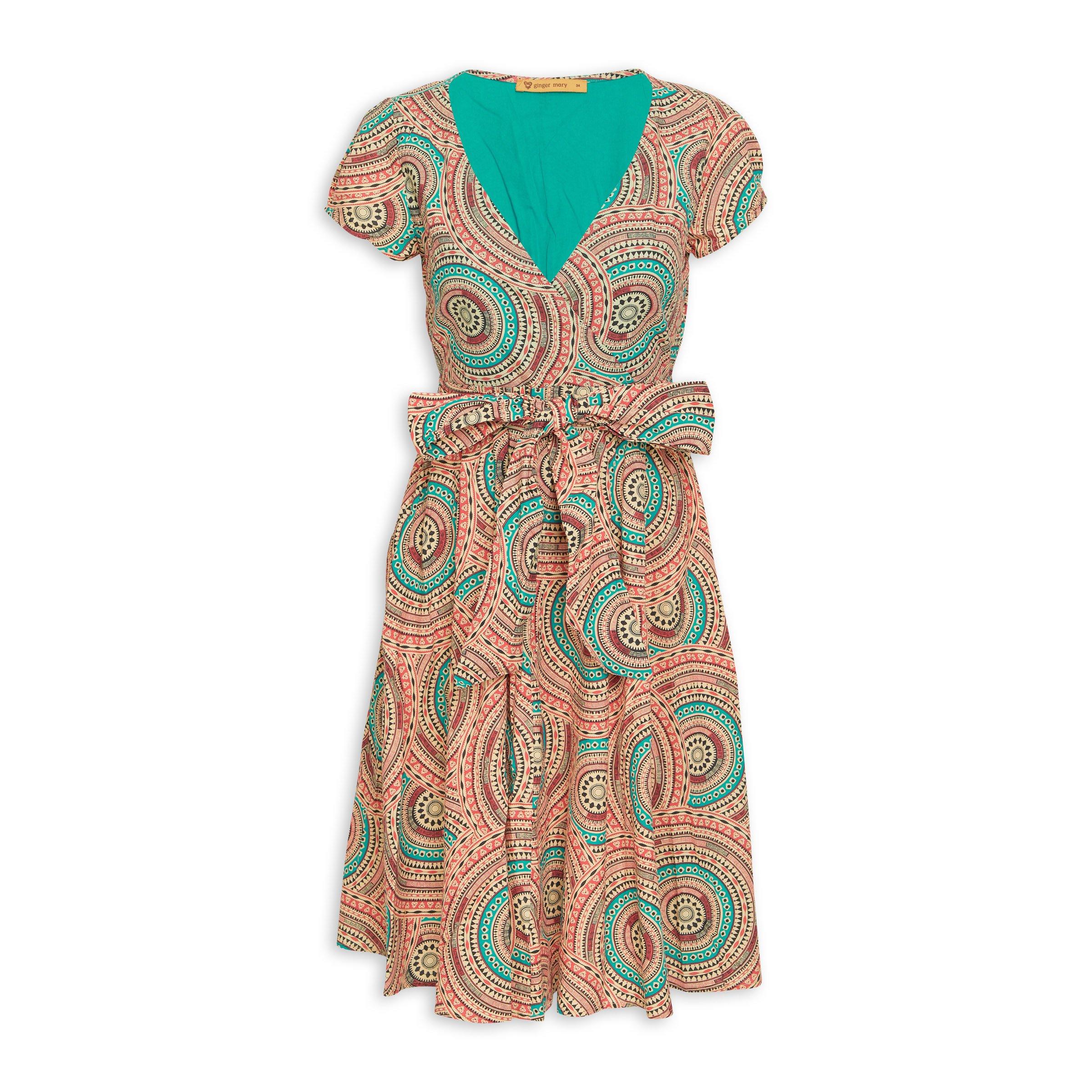 Colourblocked Paisley Print Dress (3159430) | Ginger Mary
