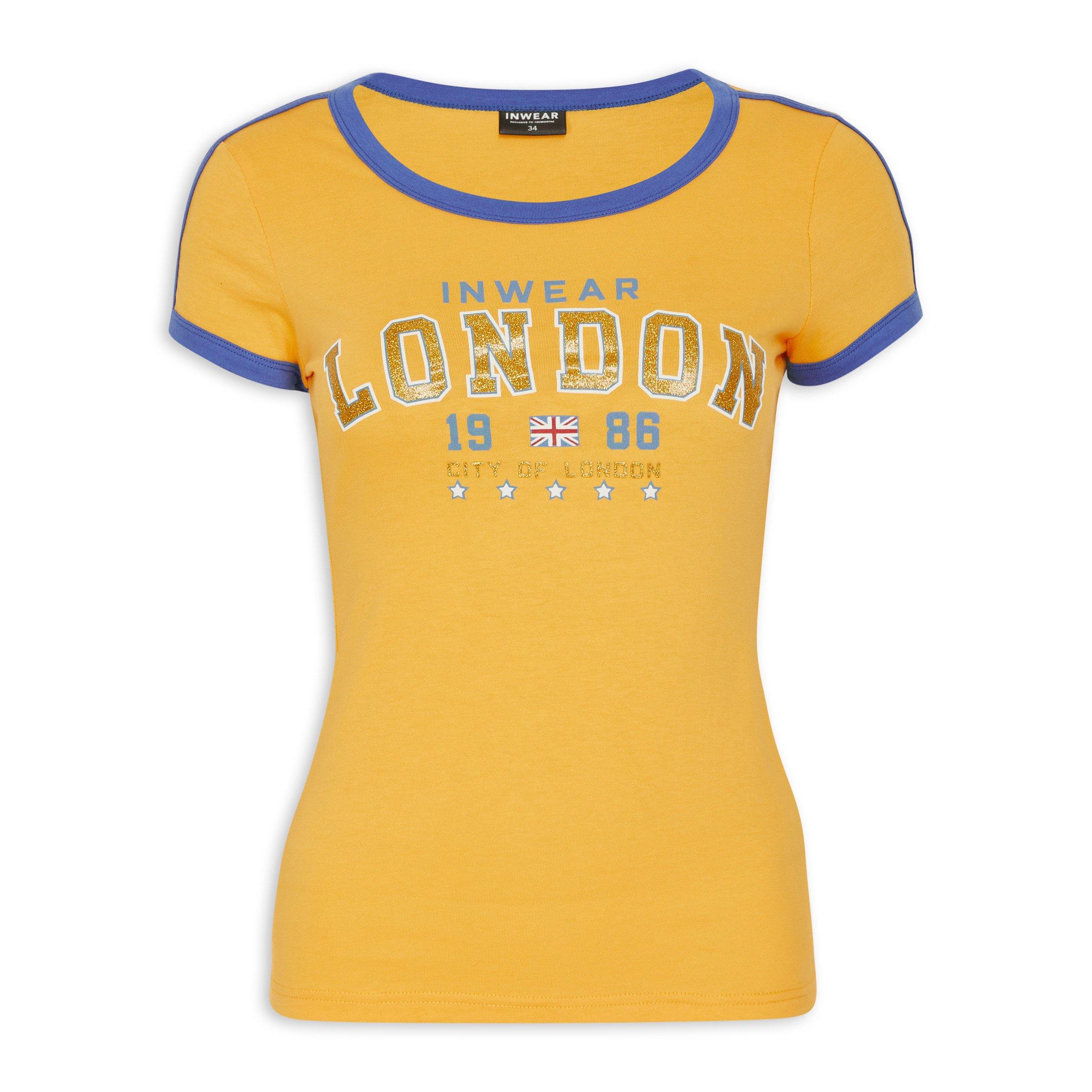 Blue and Yellow Fitted T-shirt (3159517) | Inwear