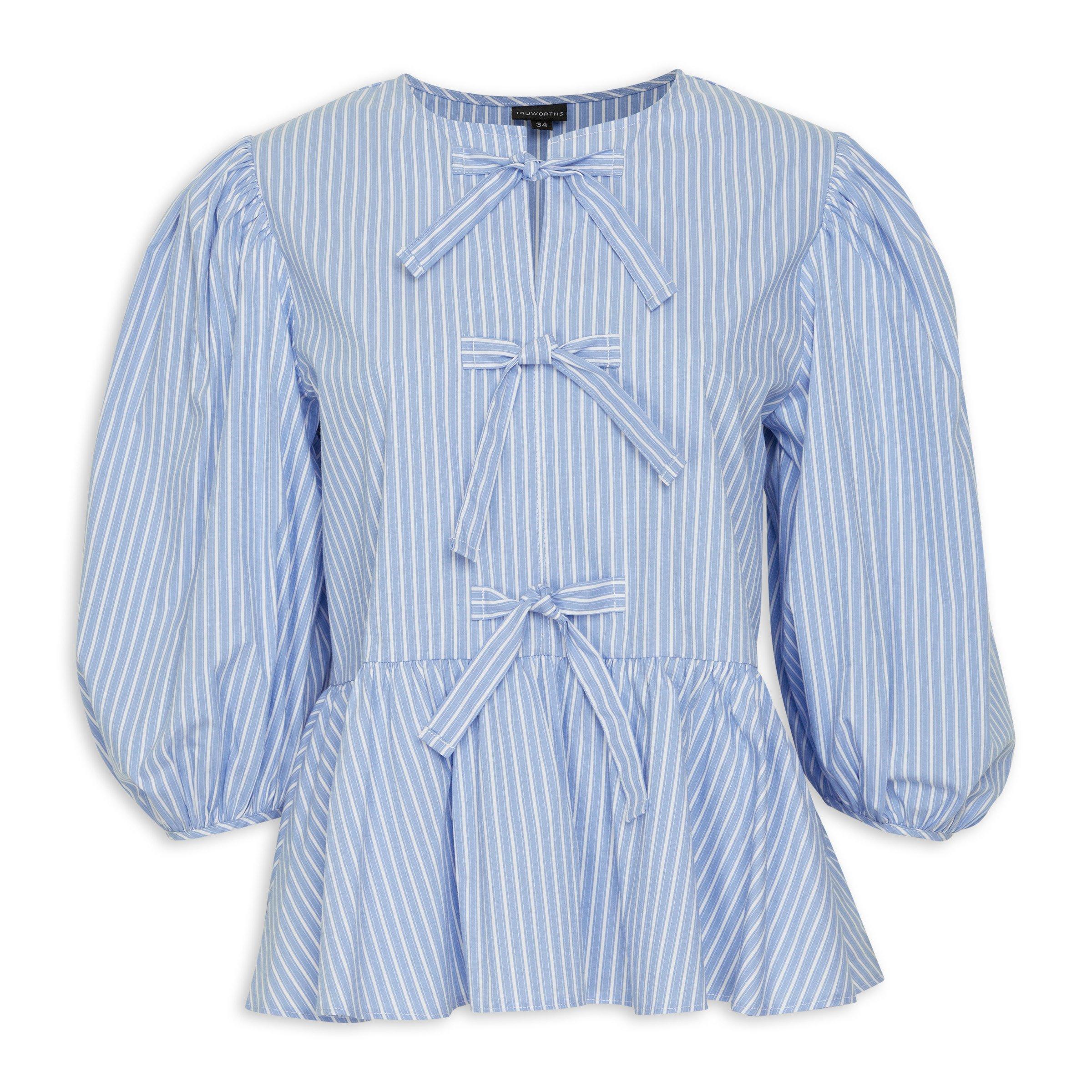 Blue Striped Shell Top (3159584) | Truworths