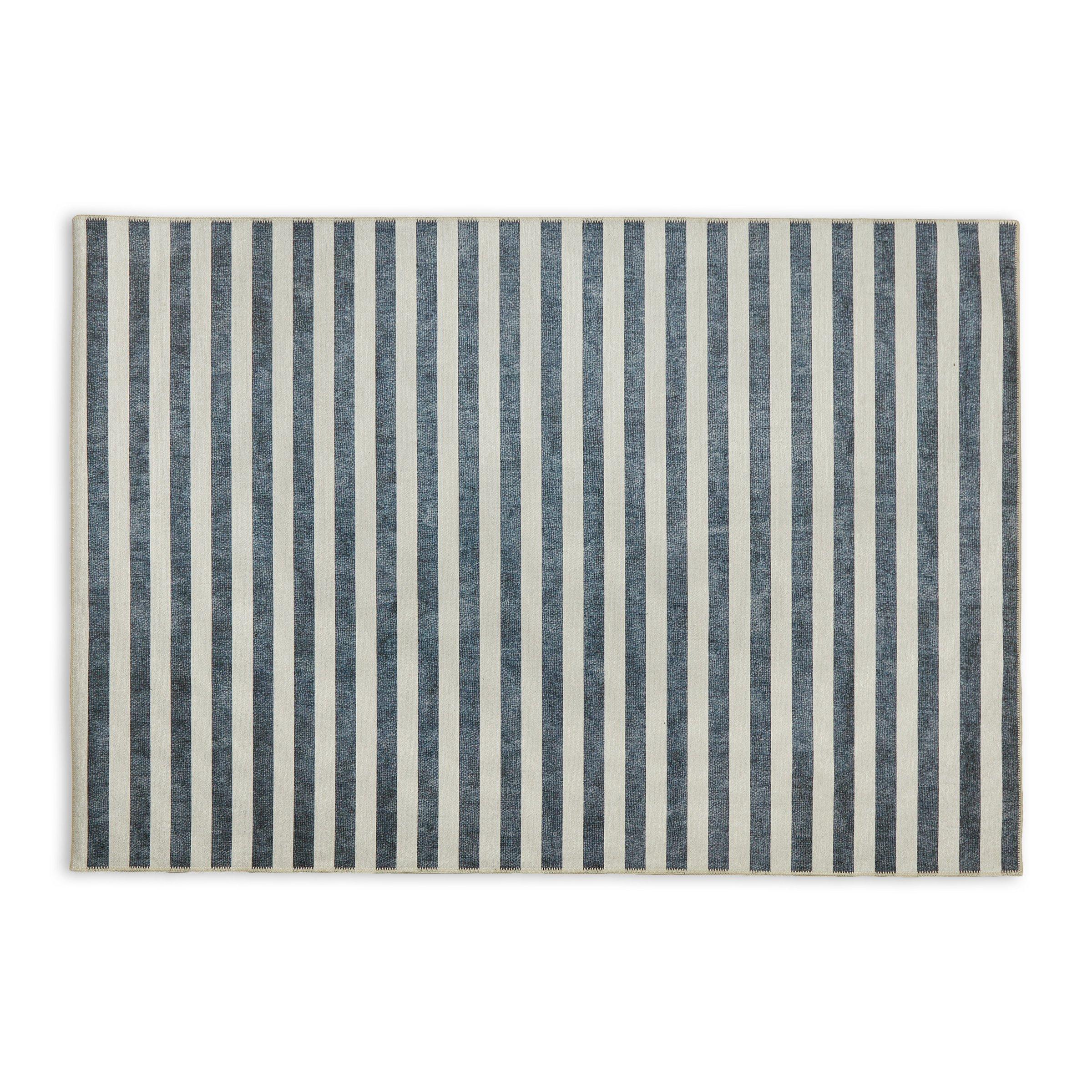 Stripe Blue Rug 160 X 230cm (3159652) | Loads of Living