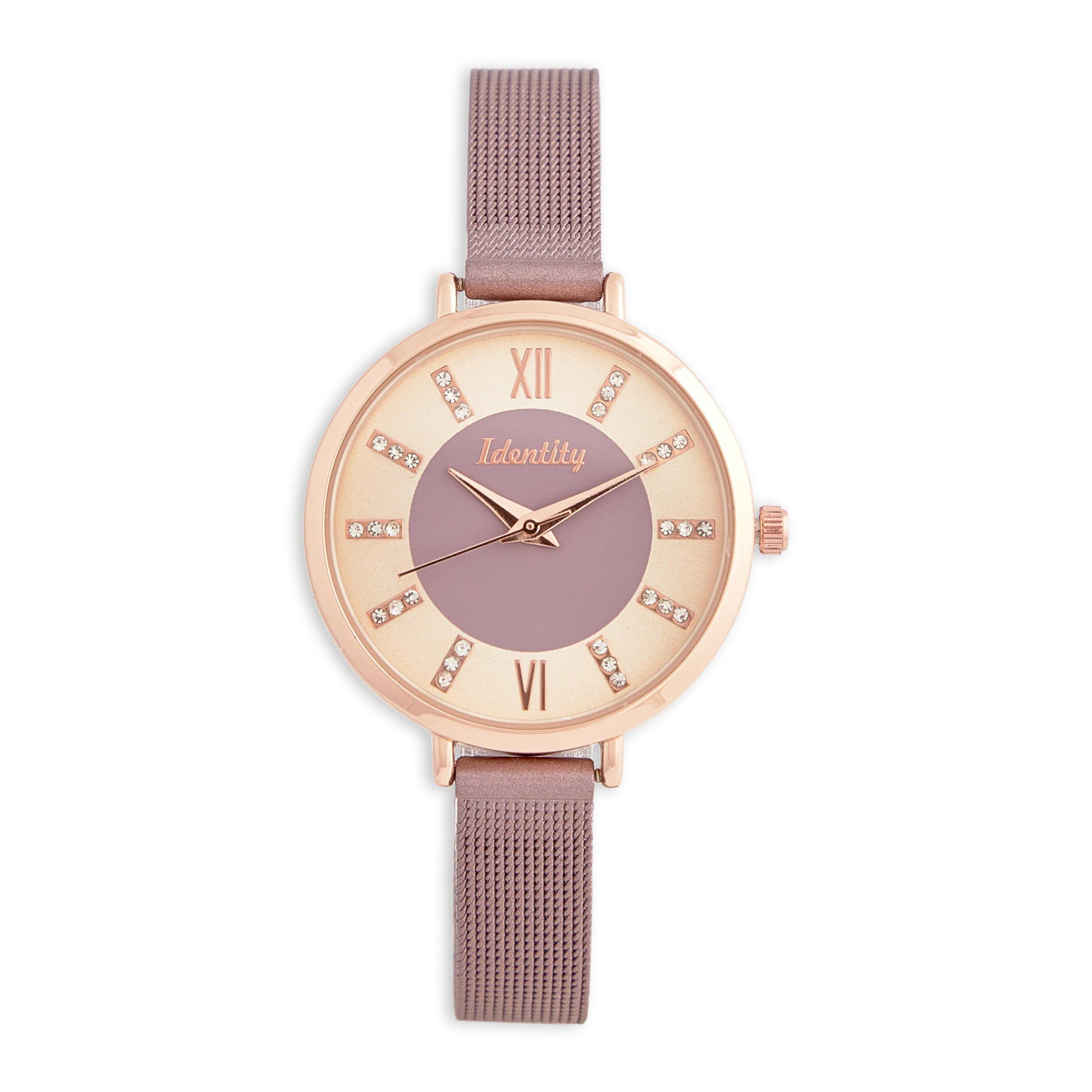 Rose Gold Mesh Watch (3159692) | Identity