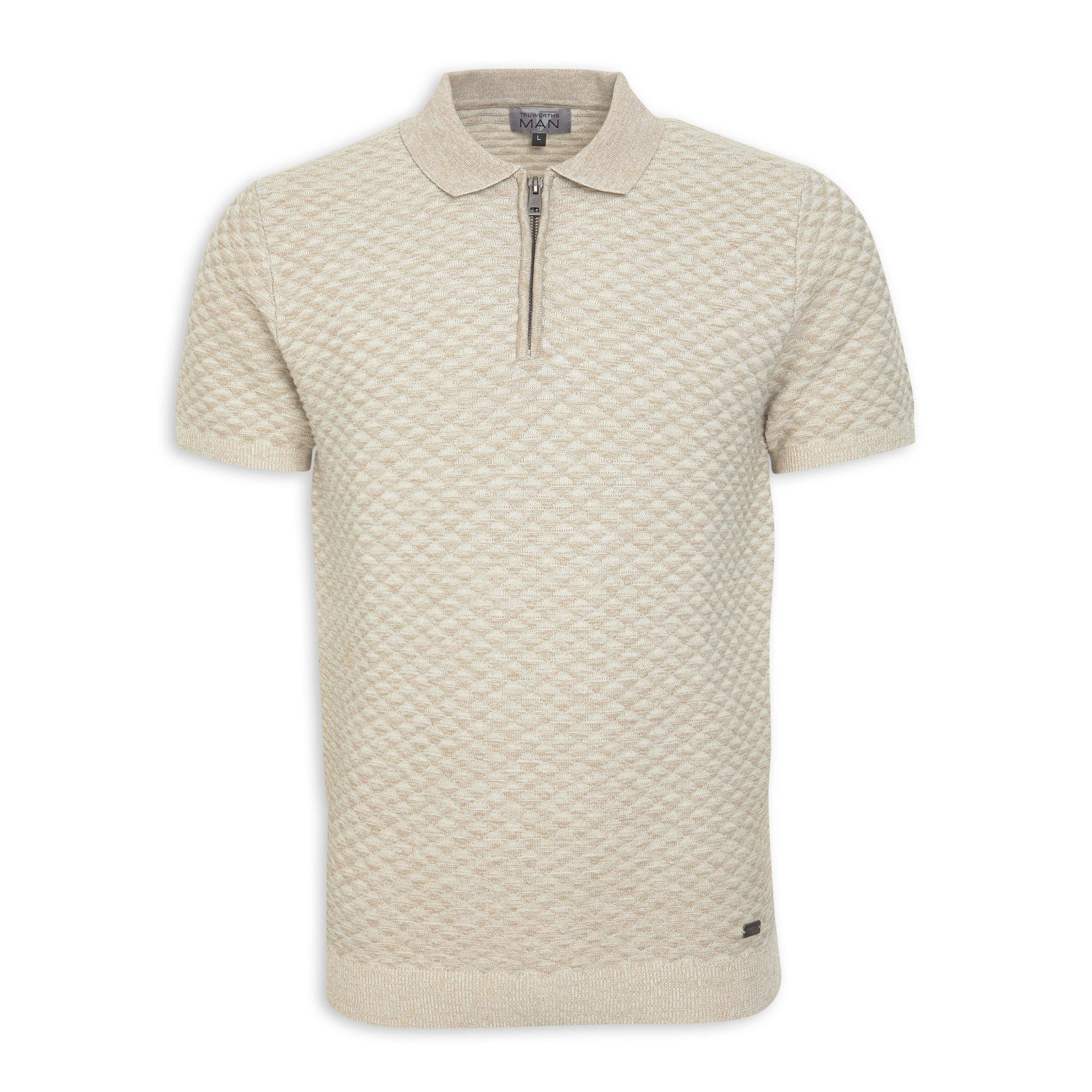 Beige Knit Golfer (3159711) | Truworths Man