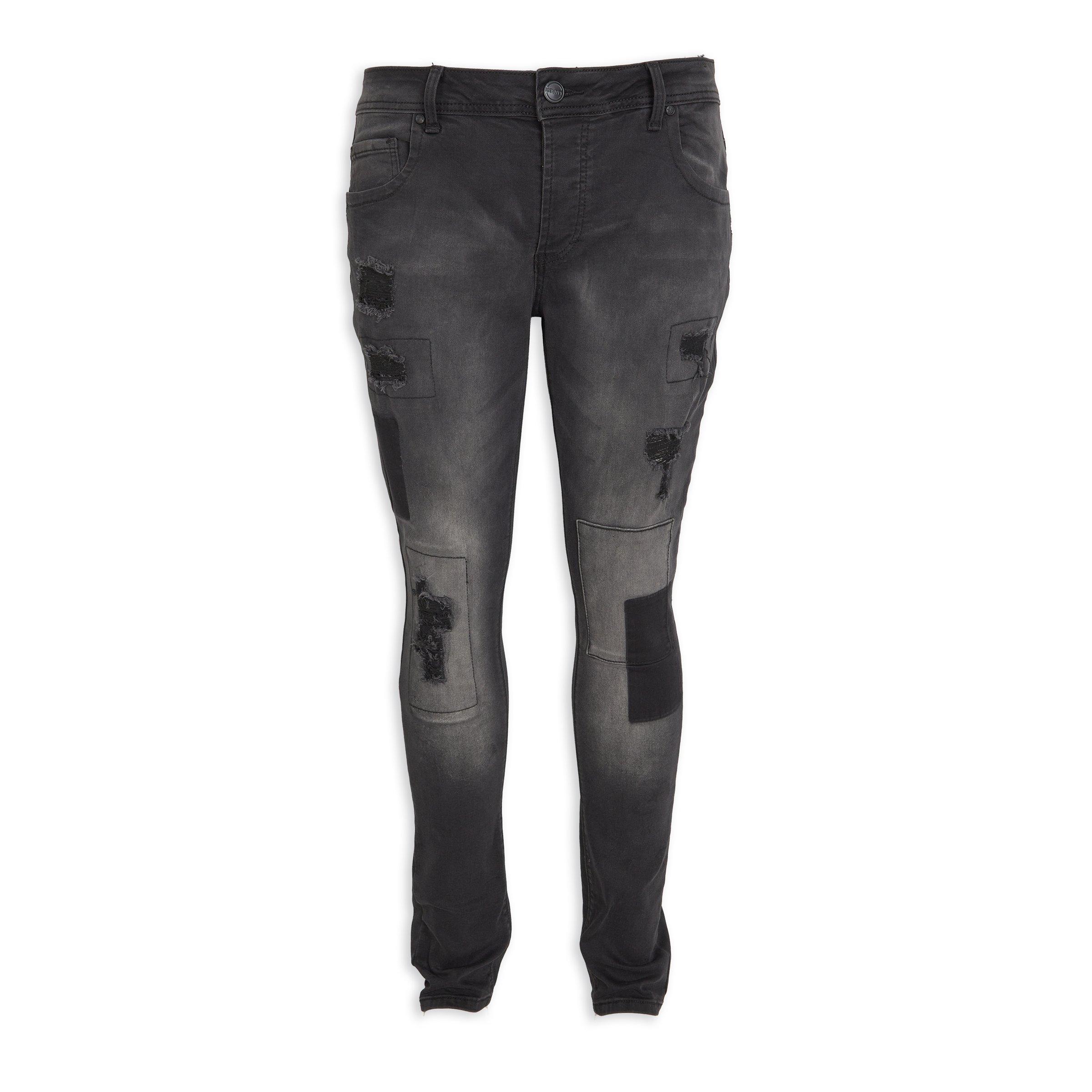 Black Patch Denim Jeans (3159867) | Identity