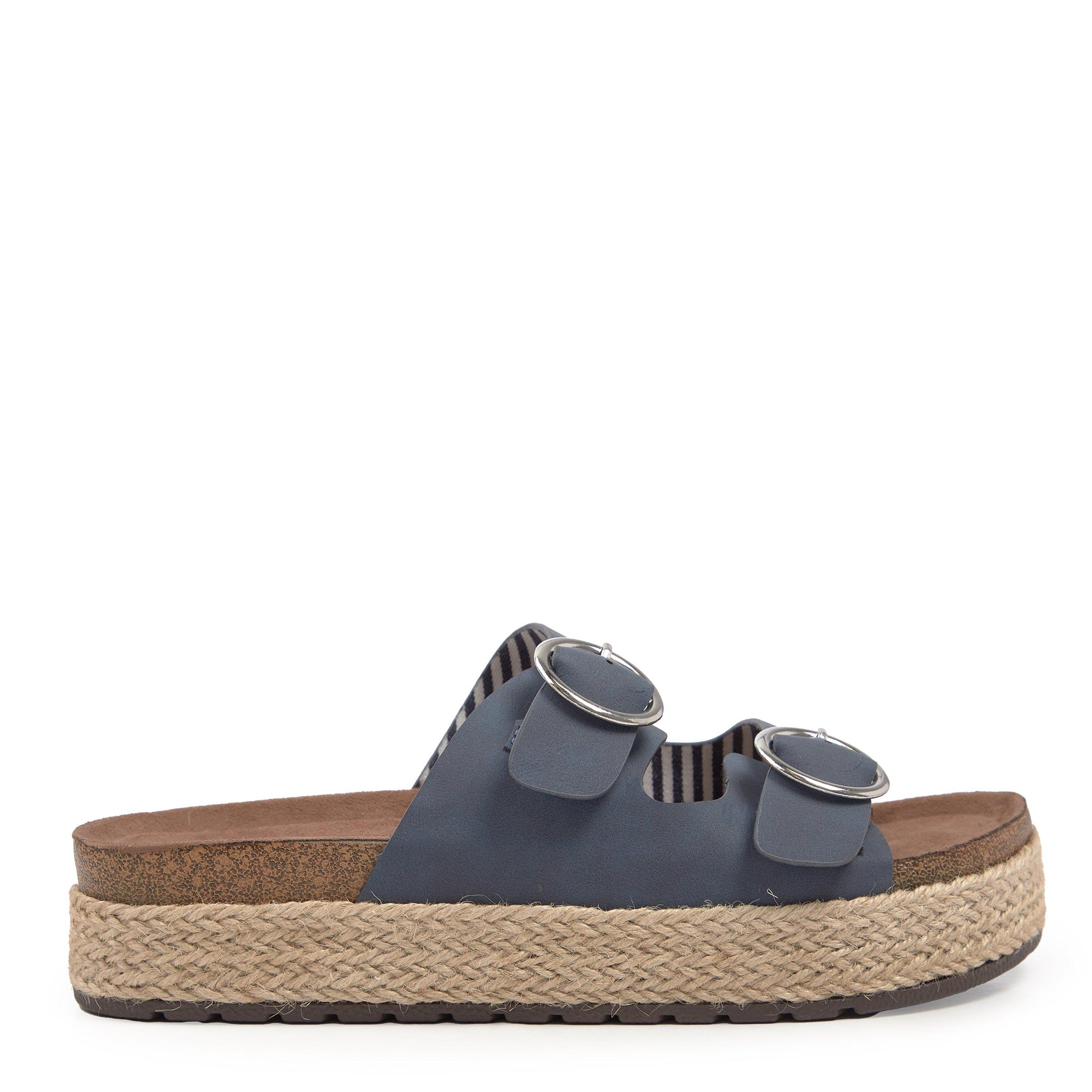 Navy Platform Mule Sandals (3160153) | Truworths