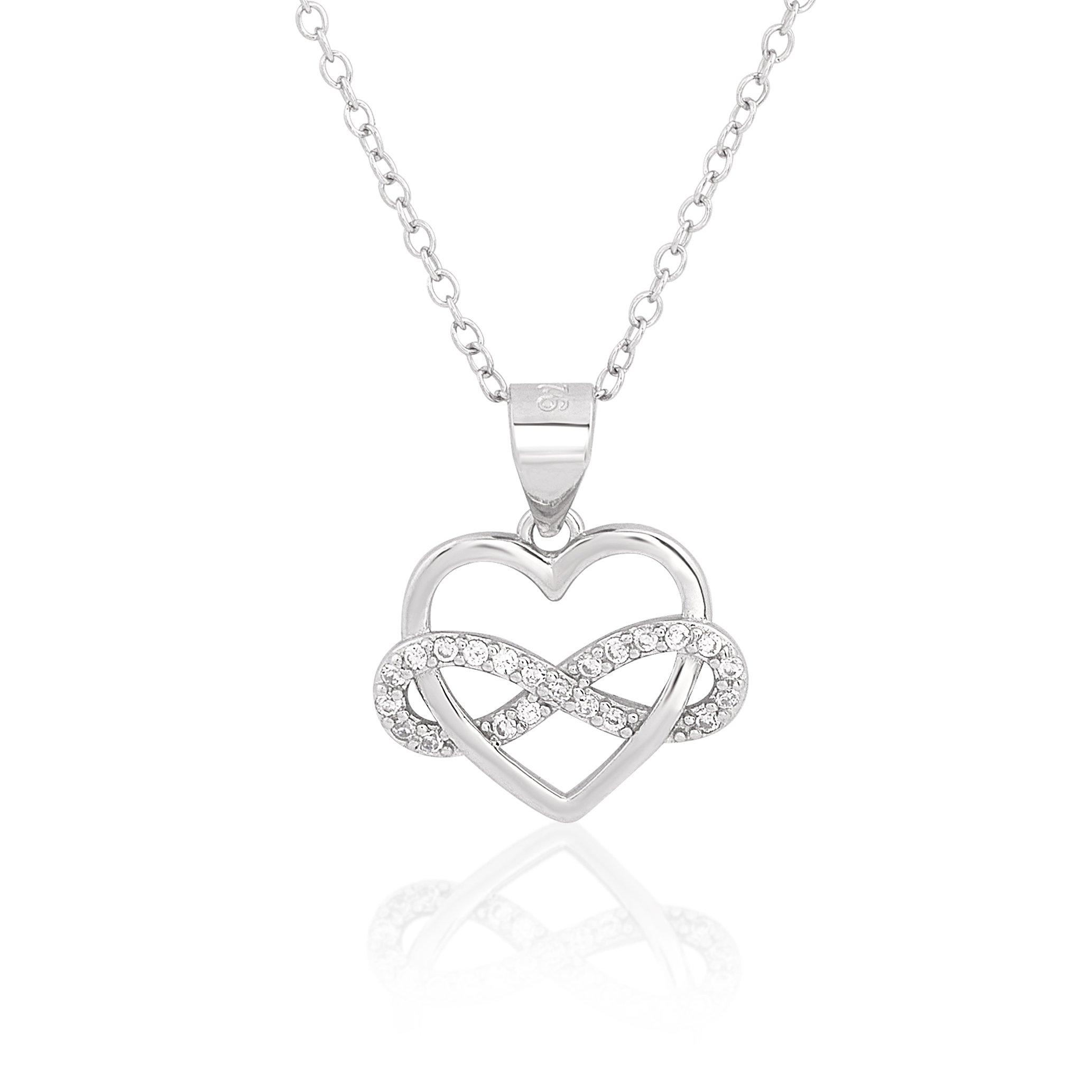 Sterling Silver Heart Infinity Pendant (3160292) | Sterling Silver
