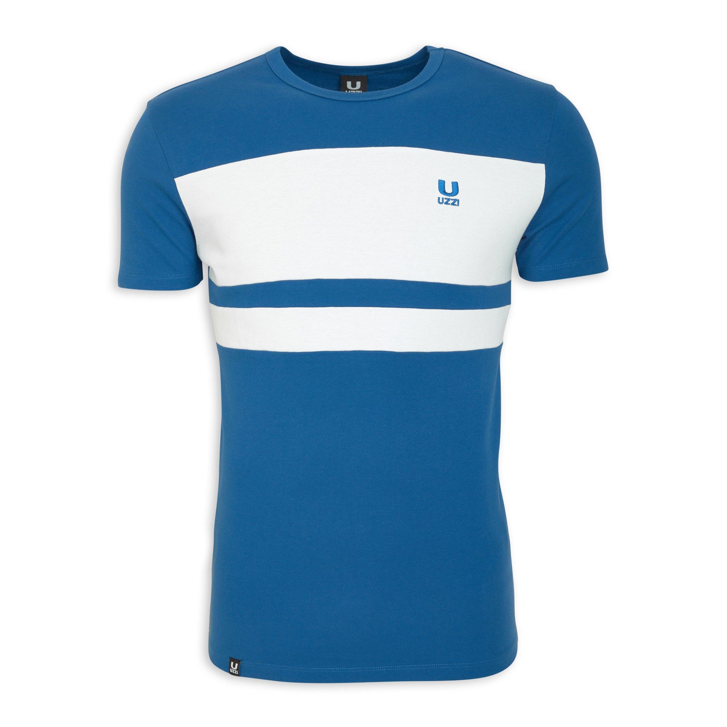 Blue and White T-shirt (3160553) | UZZI