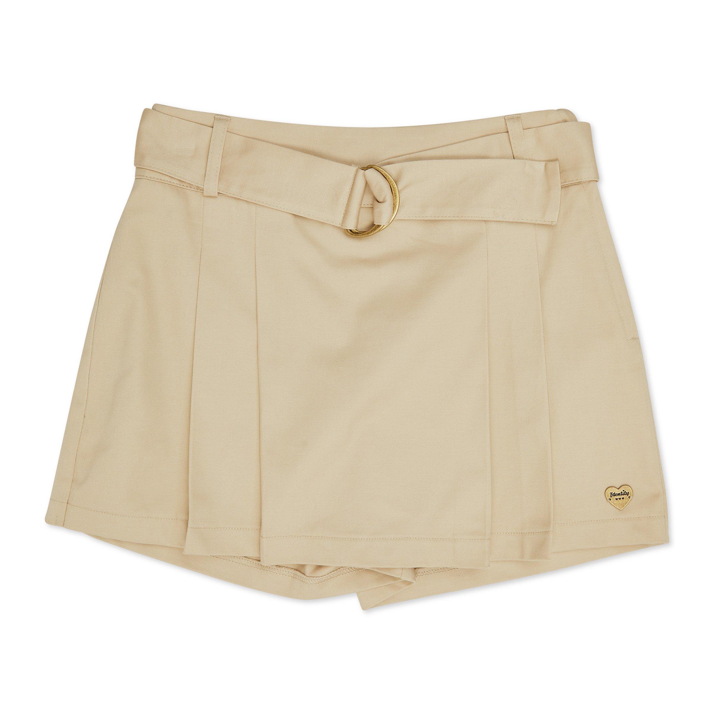 Girls Beige Belted Skort (3160720) | Identity