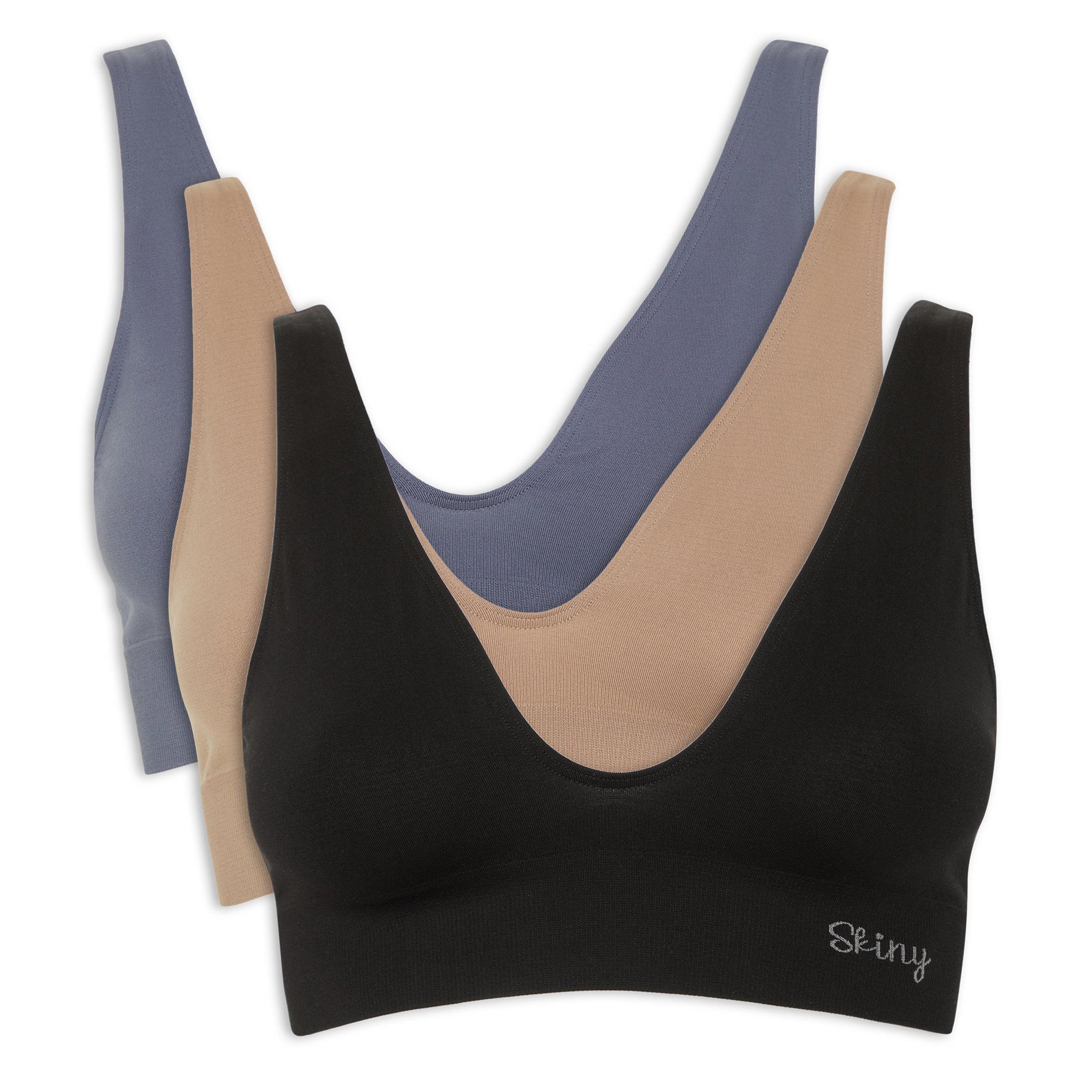 3-pack Crop Top Bras (3160803) | Skiny