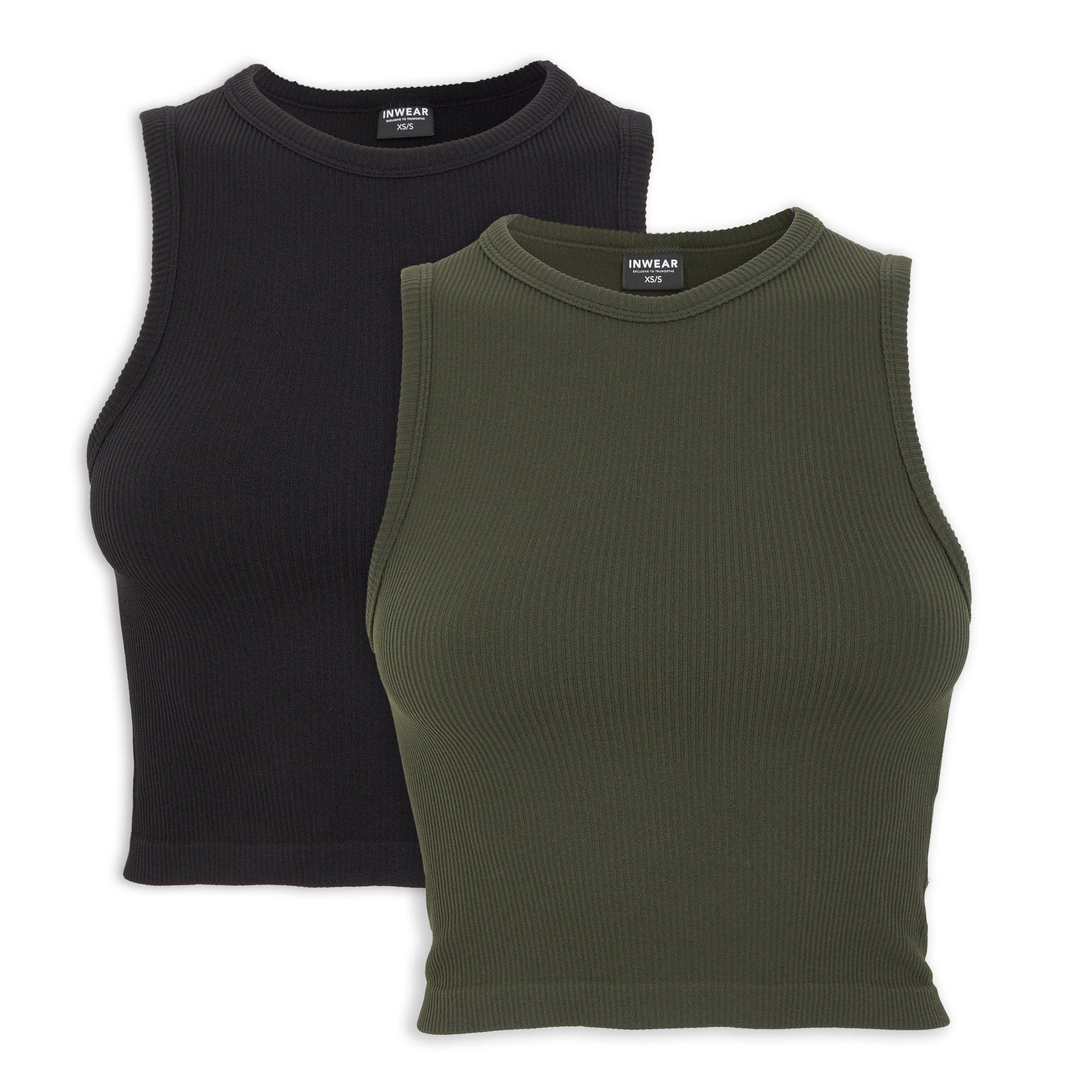2-pack Cropped Vests (3160913) | Inwear