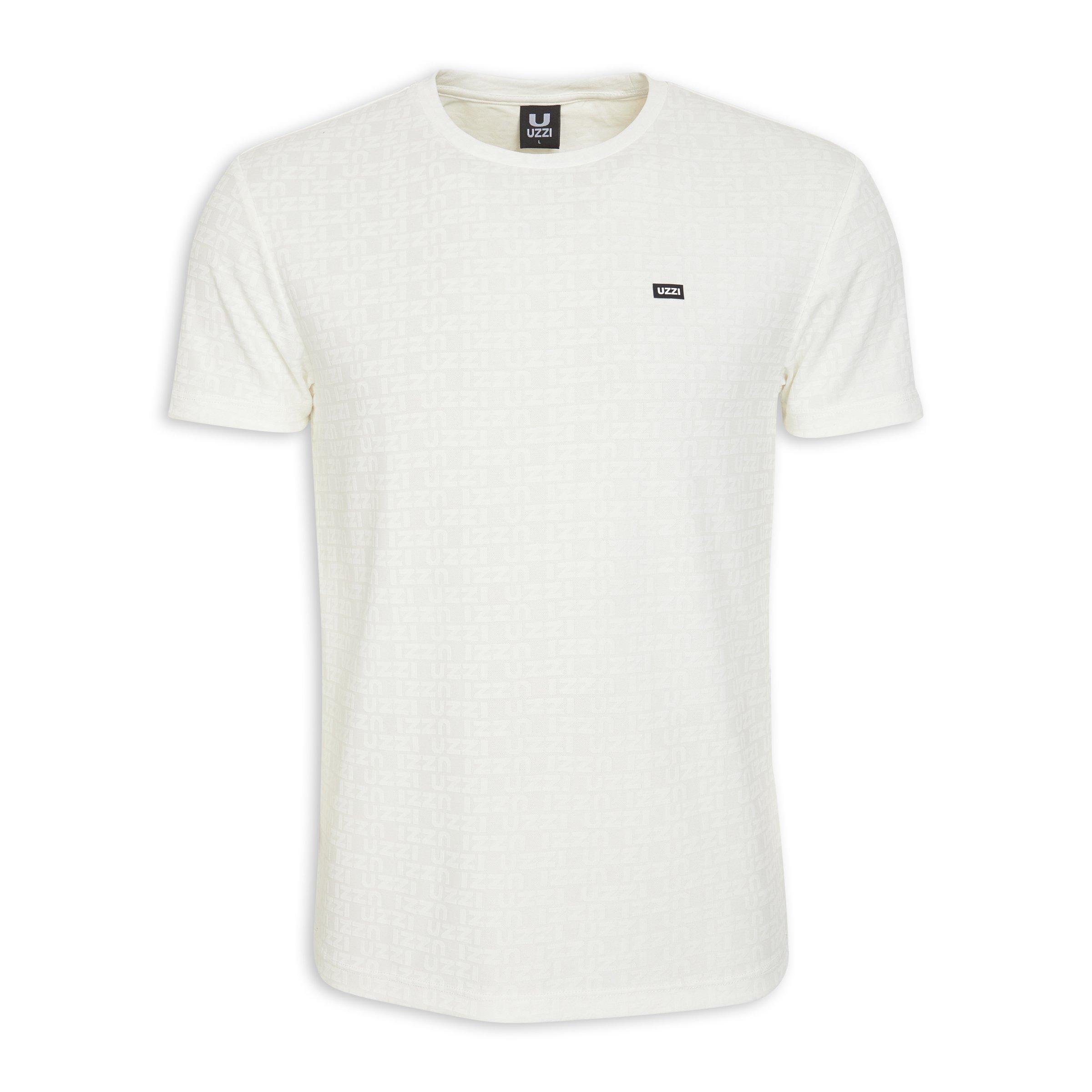 White Branded T-shirt (3161011) | UZZI
