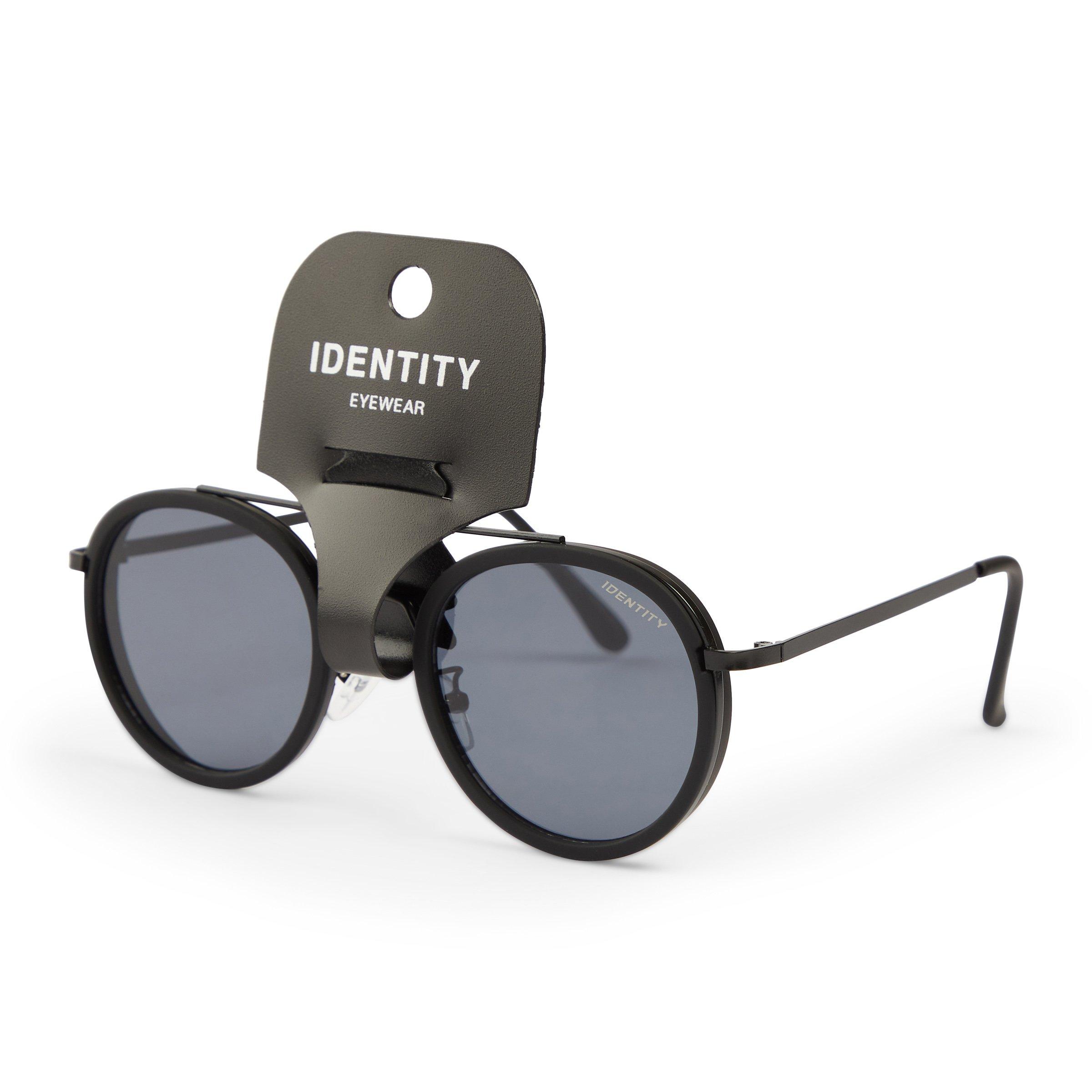 Black Round Aviator Sunglasses (3161054) | Identity