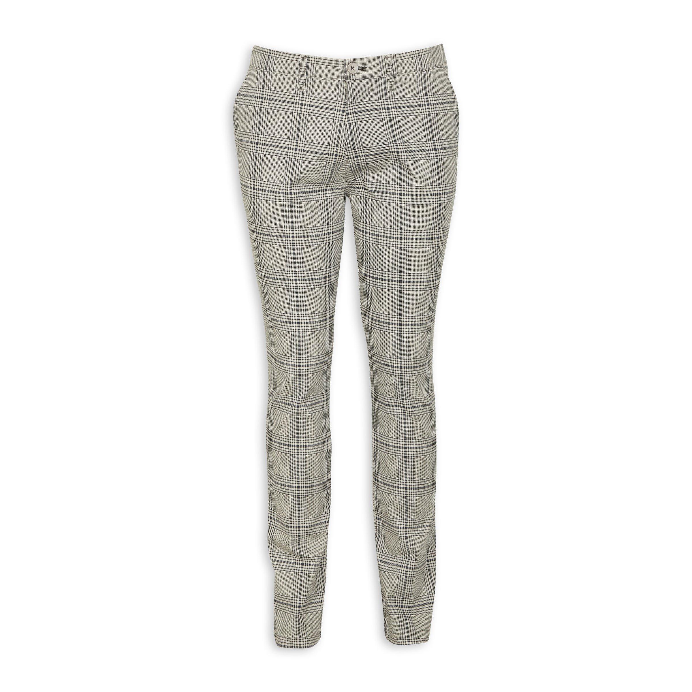 Grey Check Skinny Pants (3161063) | Identity