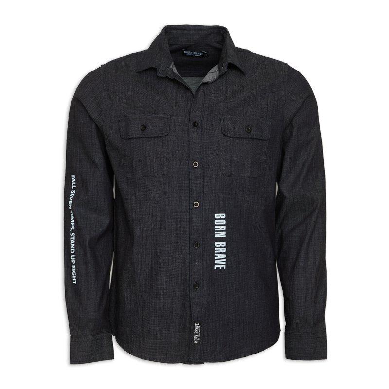 Denim Long Sleeve Shirt (3162816) | Born Brave