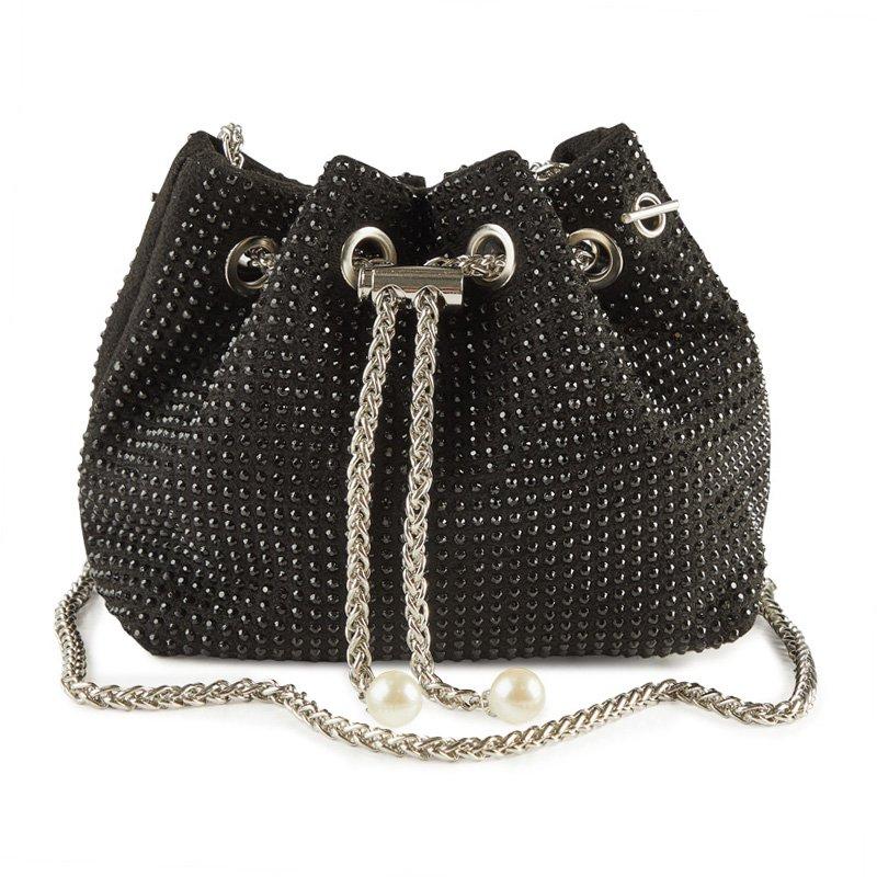 Black Suede Bucket Bag (3168304) | Chameleon Creations Bags