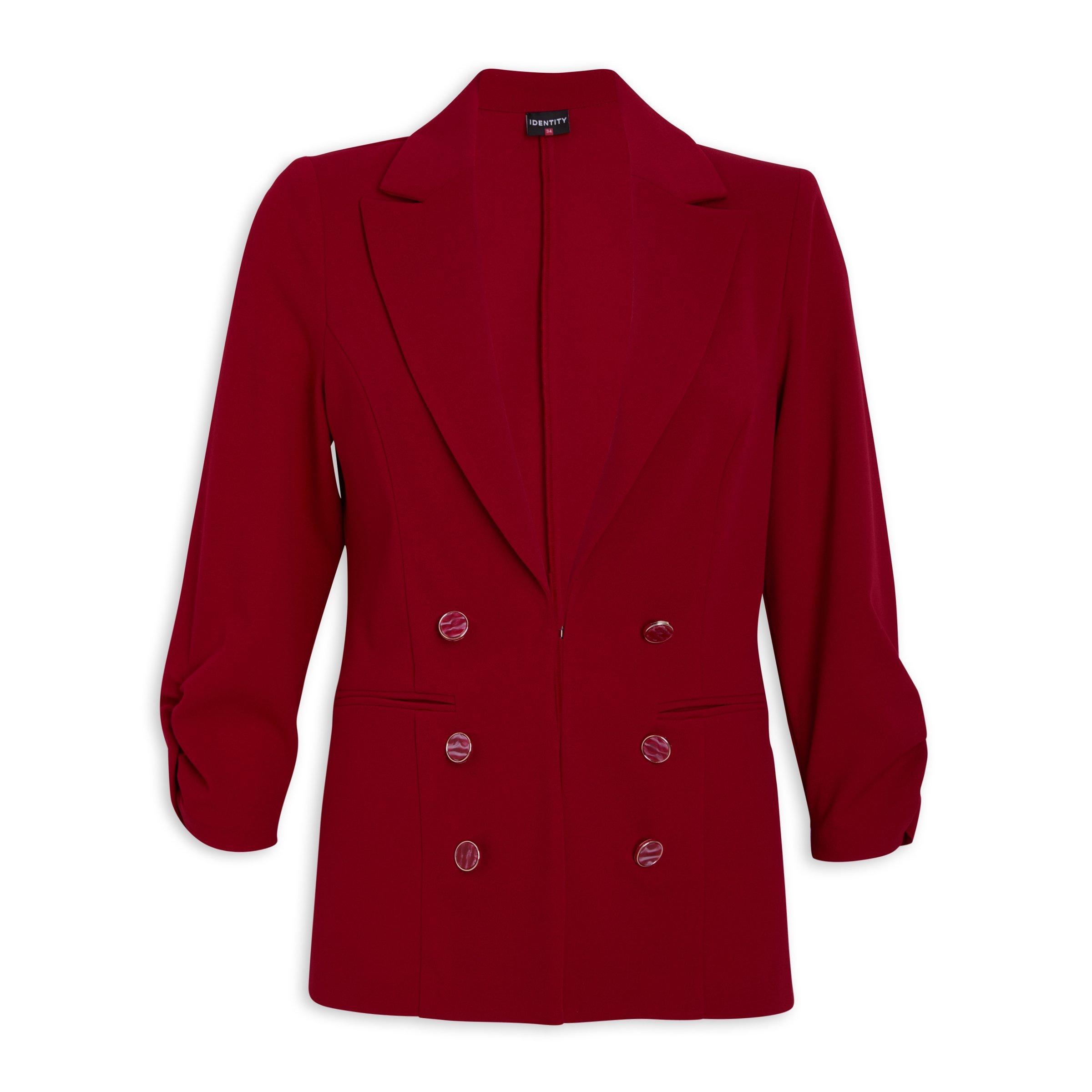 Red Smart Blazer (3176183) | Identity