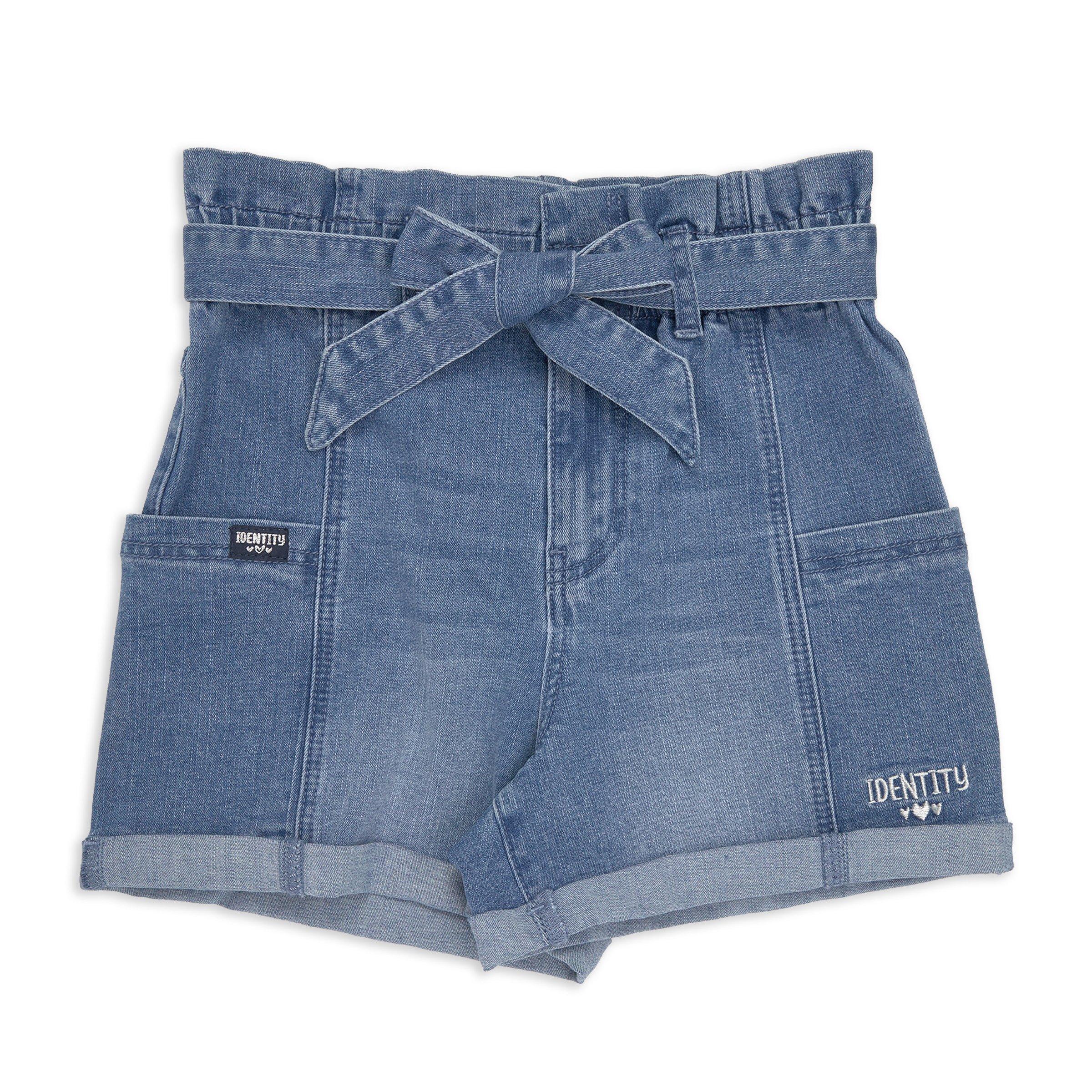 Girls Belted Denim Shorts (3176293) | Identity