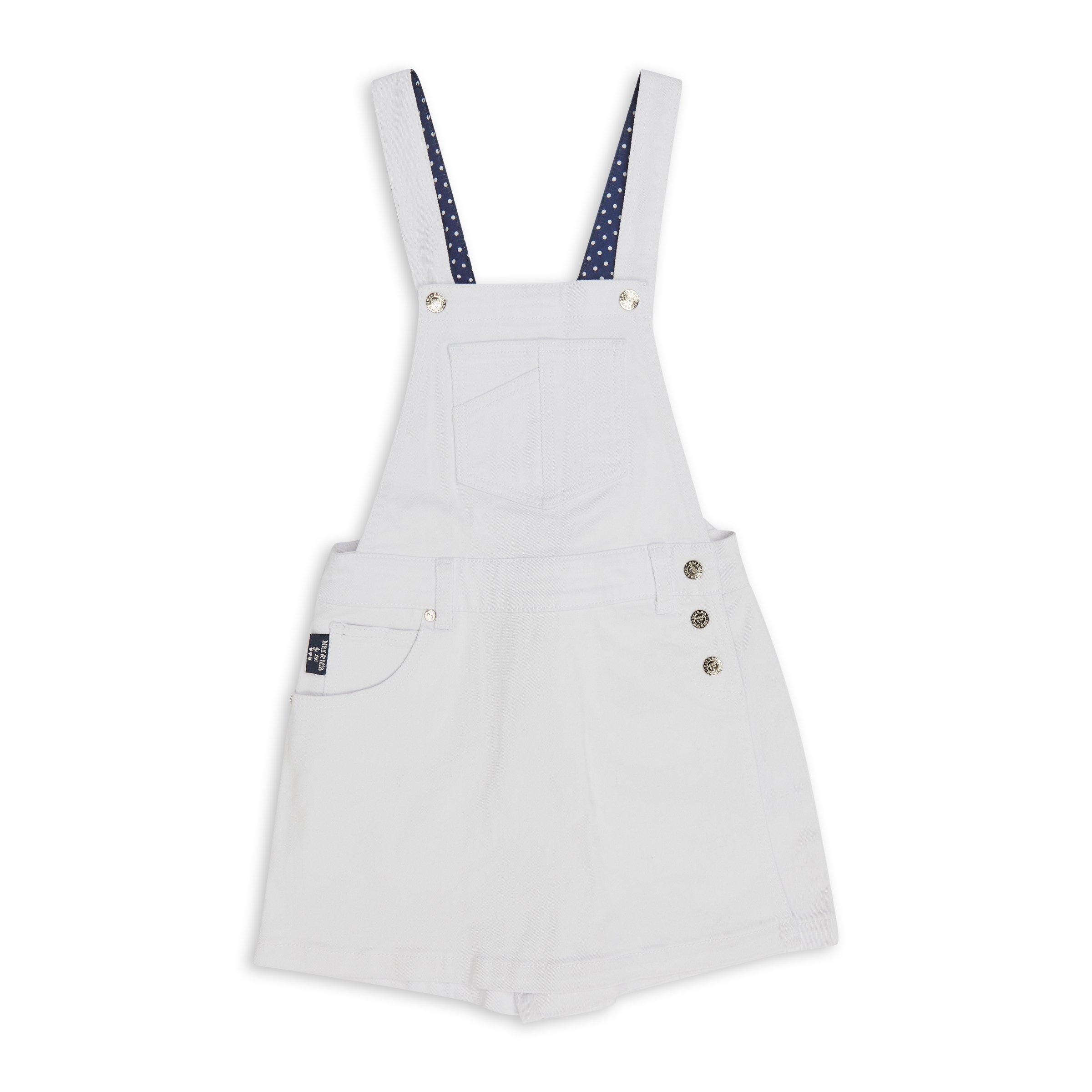 Girls White Skort Dungaree (3176447) | Max & Mia