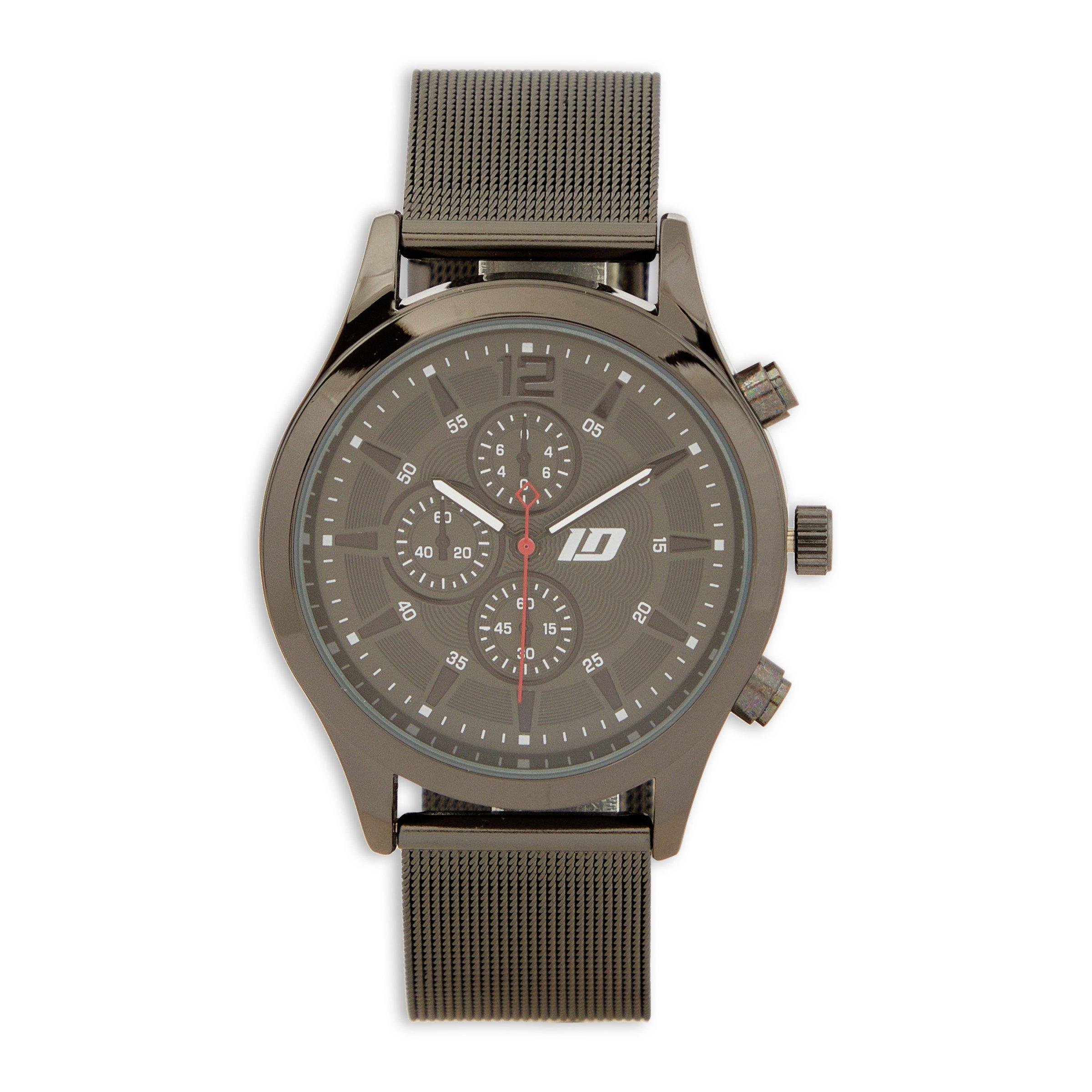 Black Mesh Strap Watch (3176472) | Identity