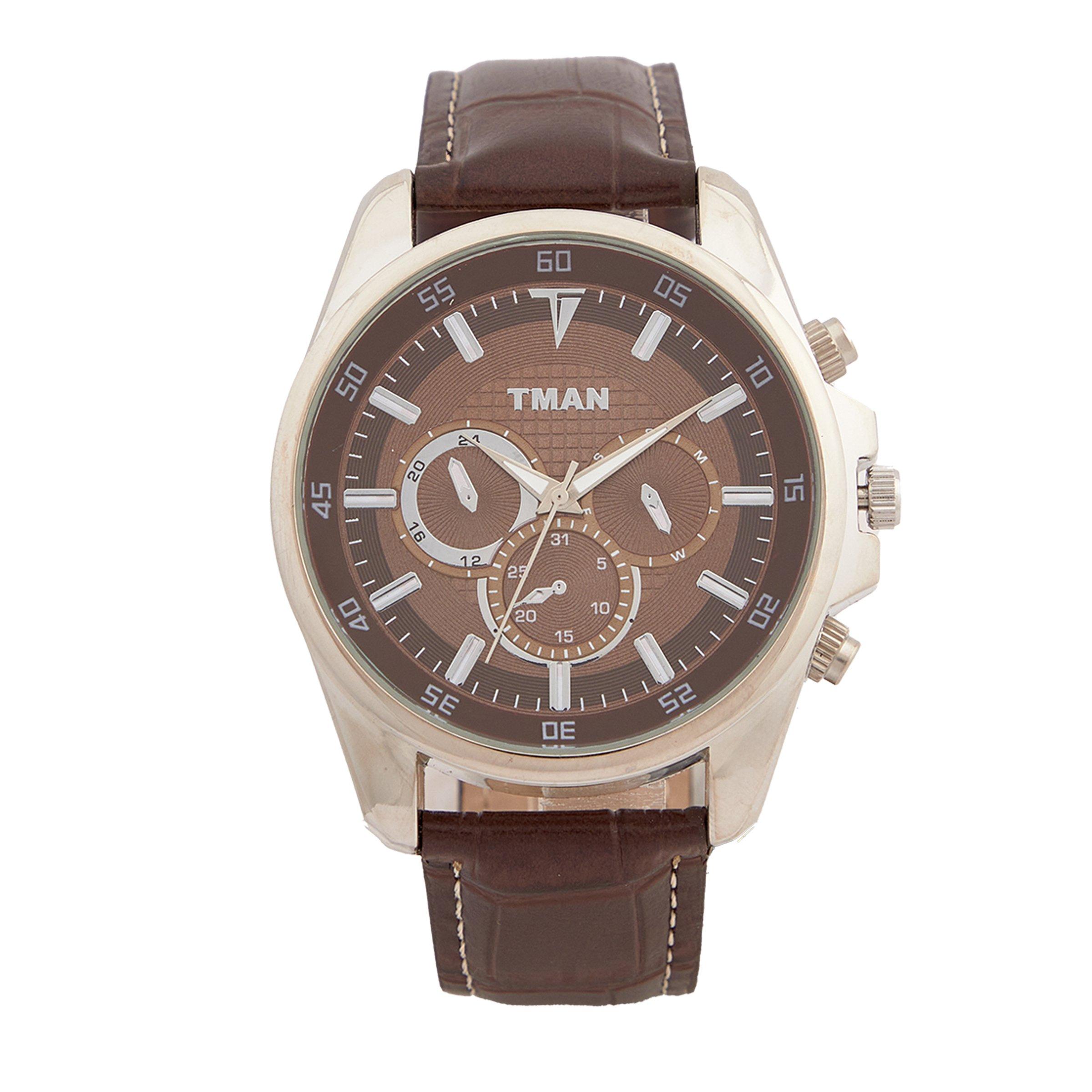 Brown and Silver PU Watch (3176494) | Truworths