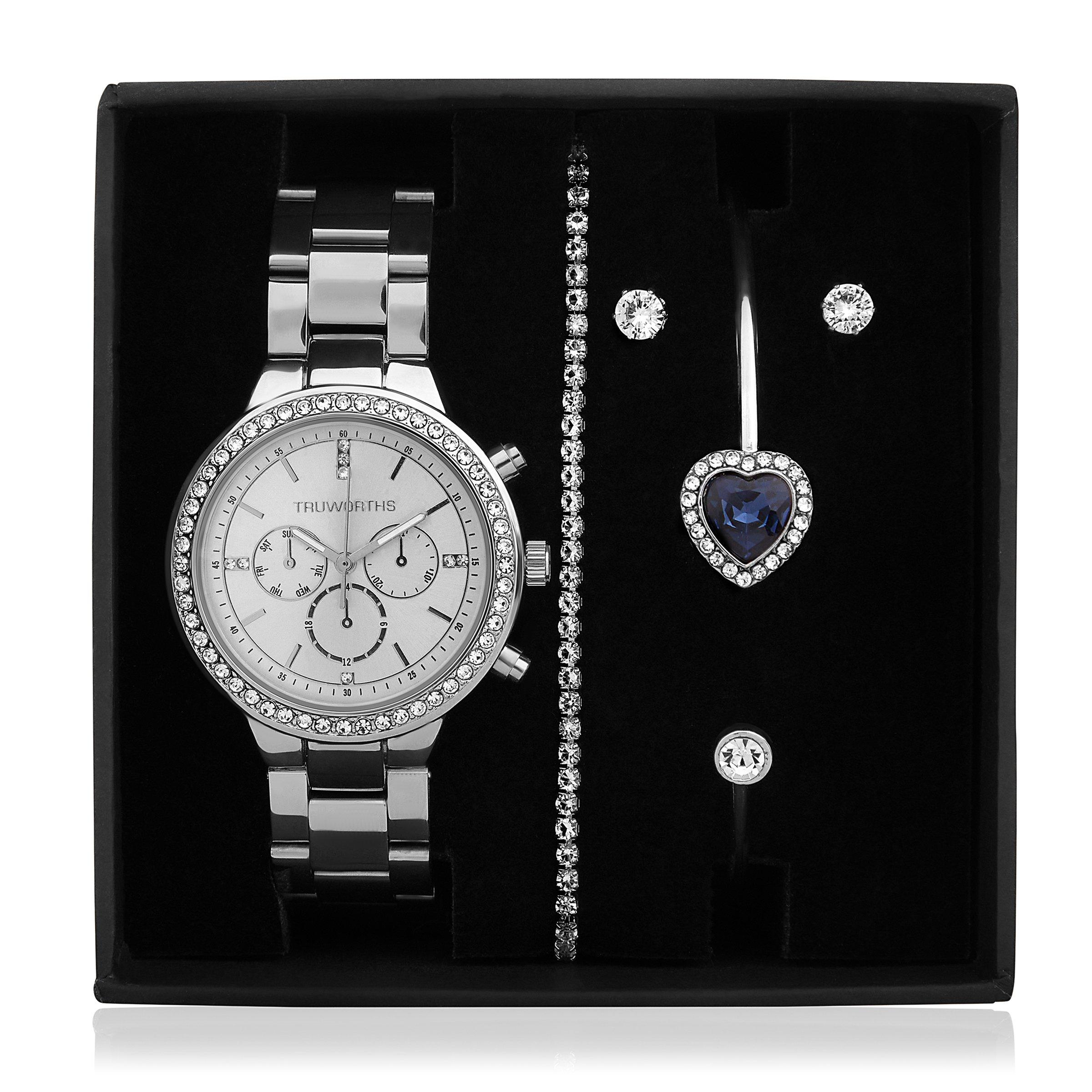 4pc Silver Colour Plated Watch Set (3176656) | Sparkle