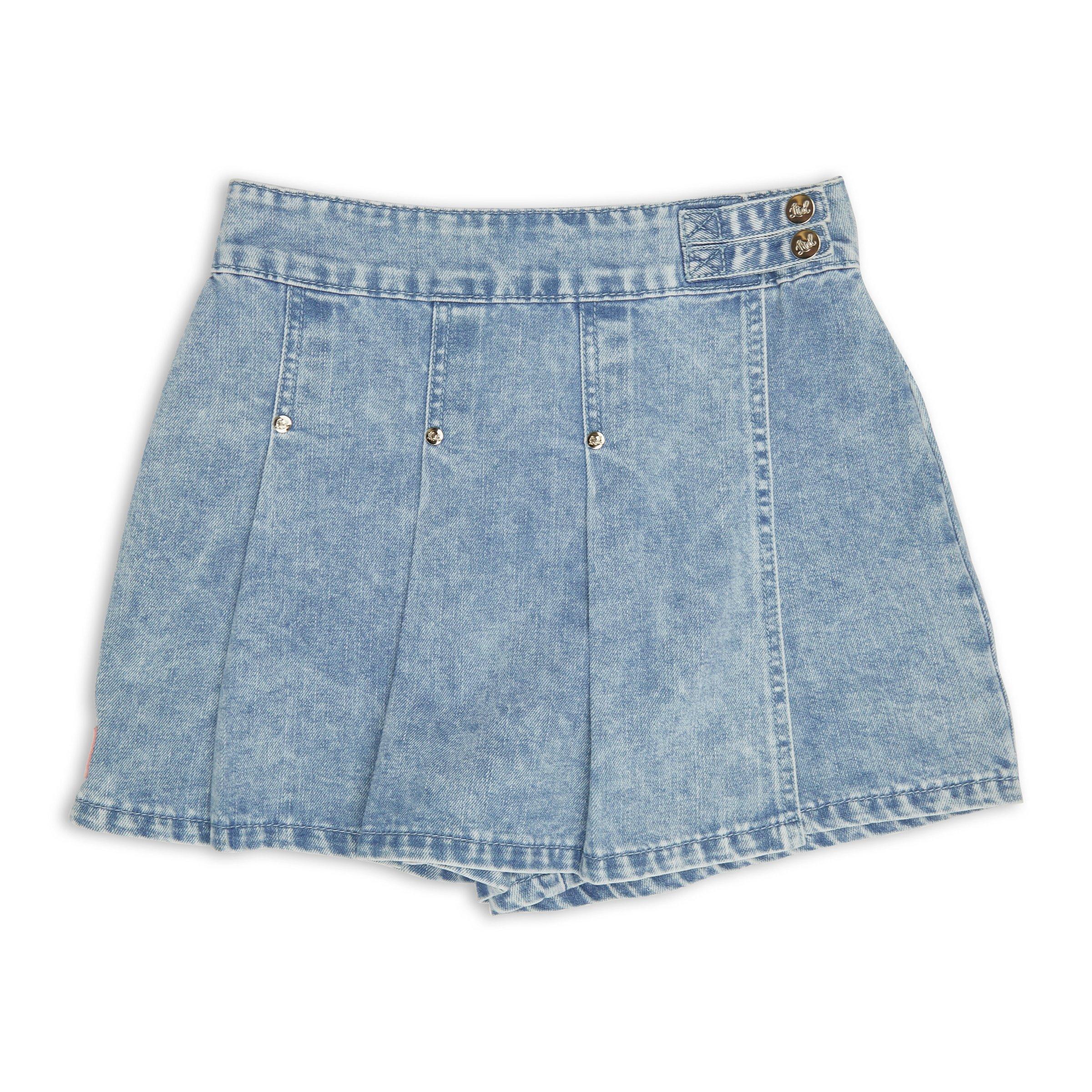 Girls Blue Denim Skort (3176664) | LTD Kids