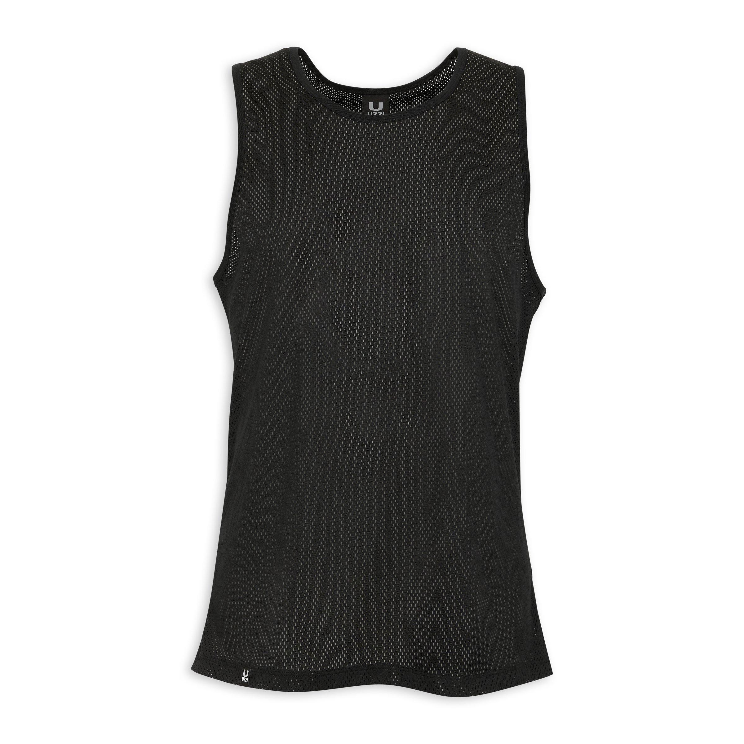 Black Mesh Vest (3176873) | UZZI