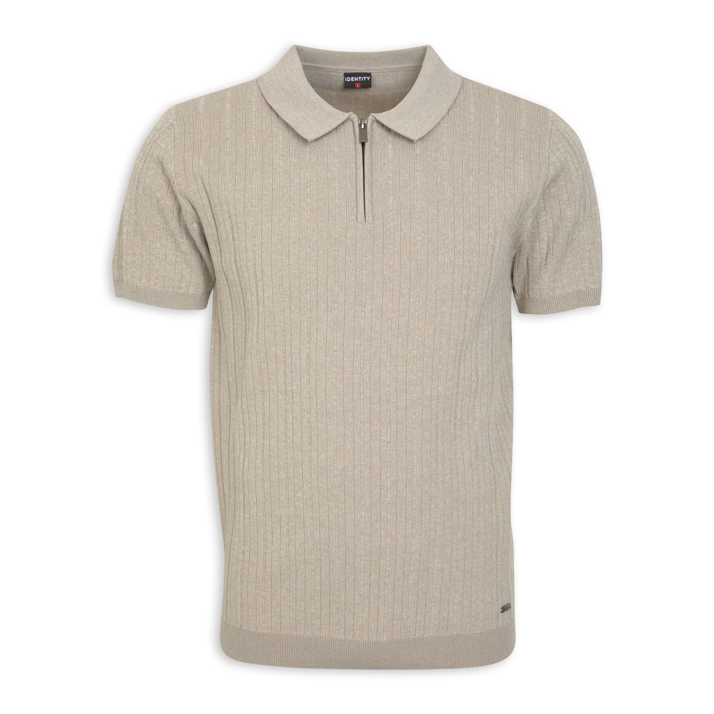 Beige Knit Golf T-shirt (3177030) | Identity