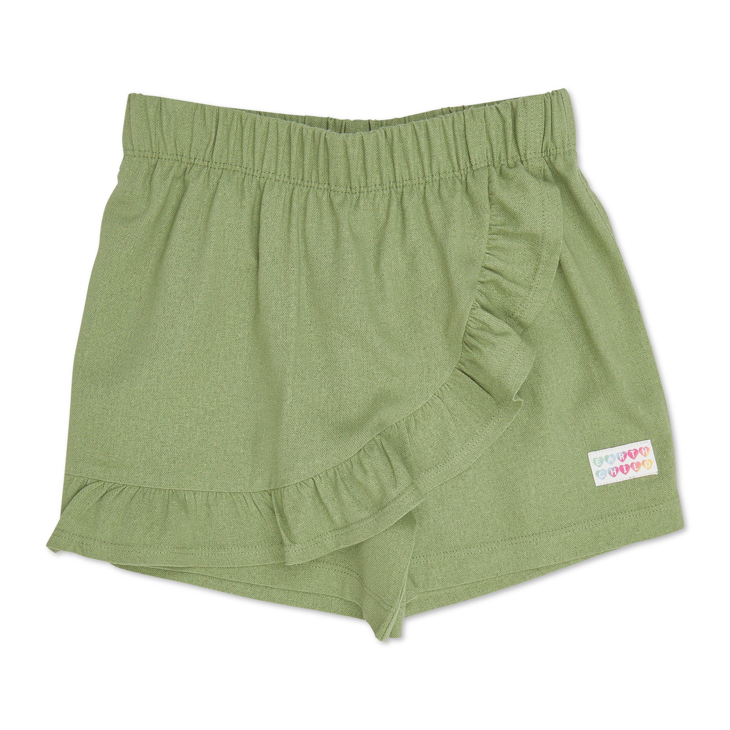 Kid Girls Green Frill Skorts (3177032) | Earthchild