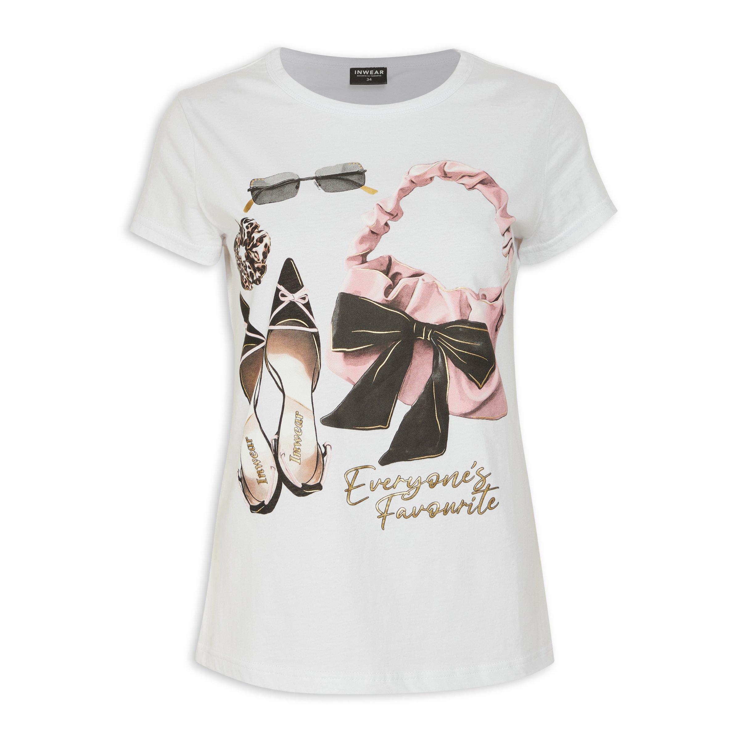 White Graphic T-shirt (3177114) | Inwear