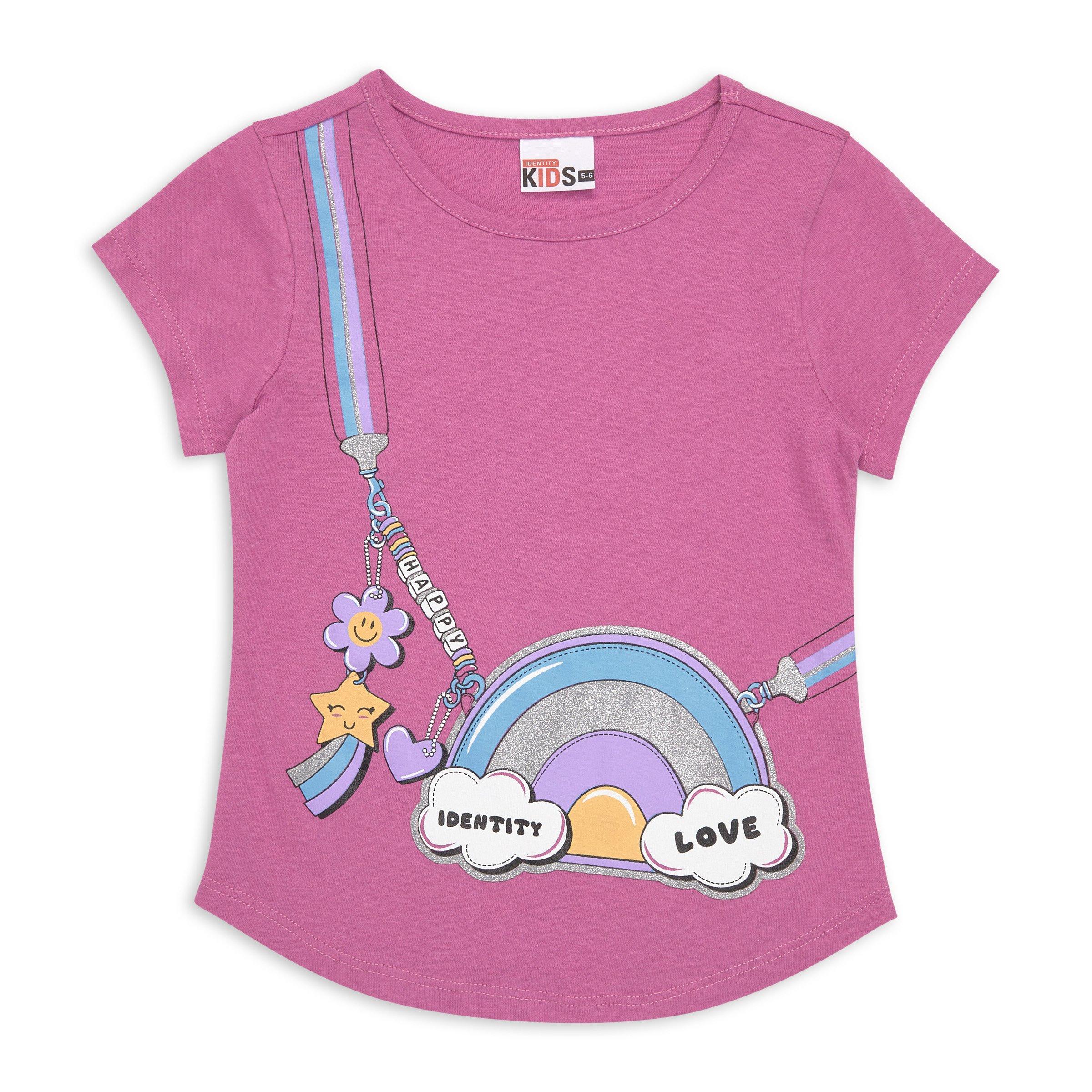 Kid Girls Purple Handbag T-shirt (3177143) | Identity