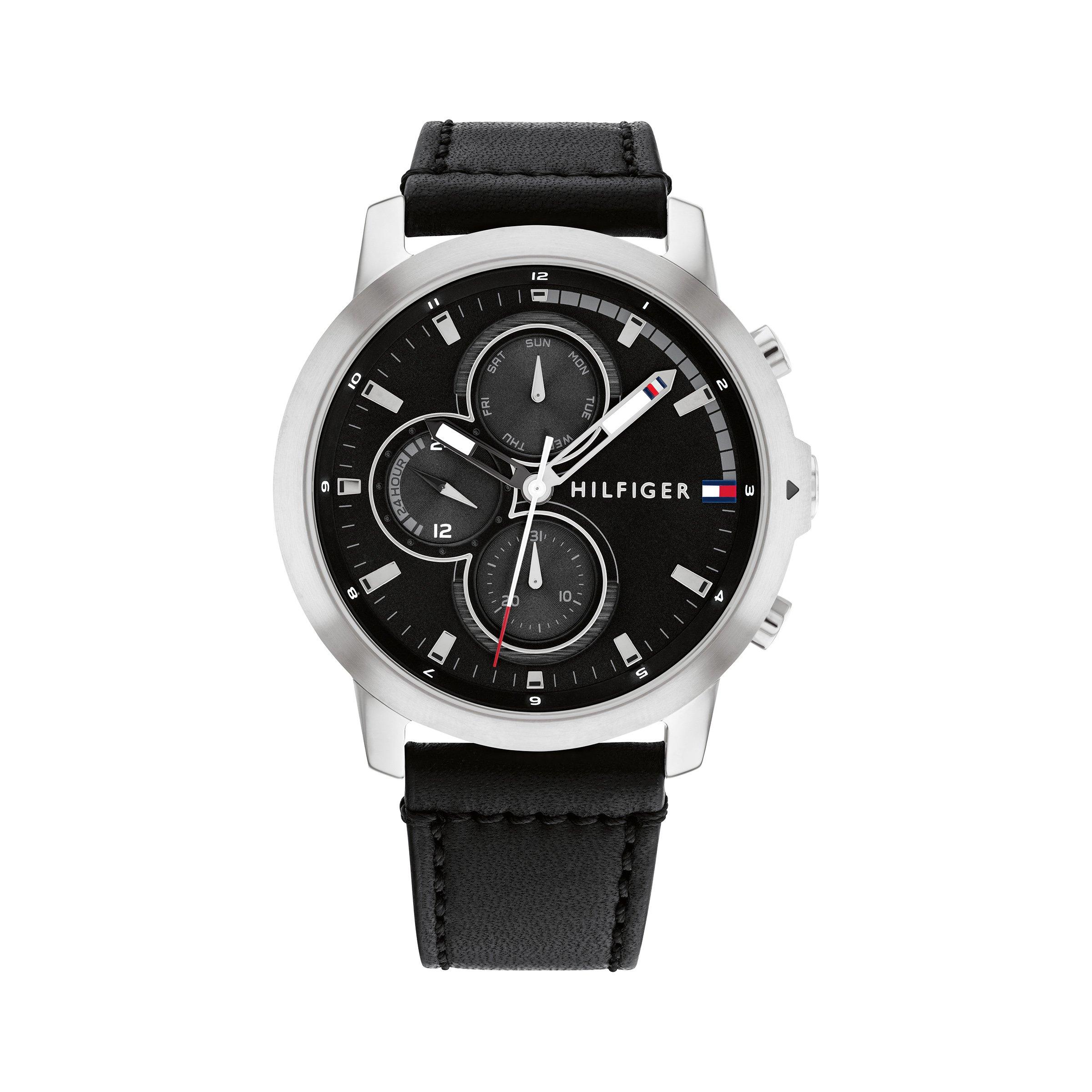 Black leather Jameson Watch (3177148) | Tommy Hilfiger