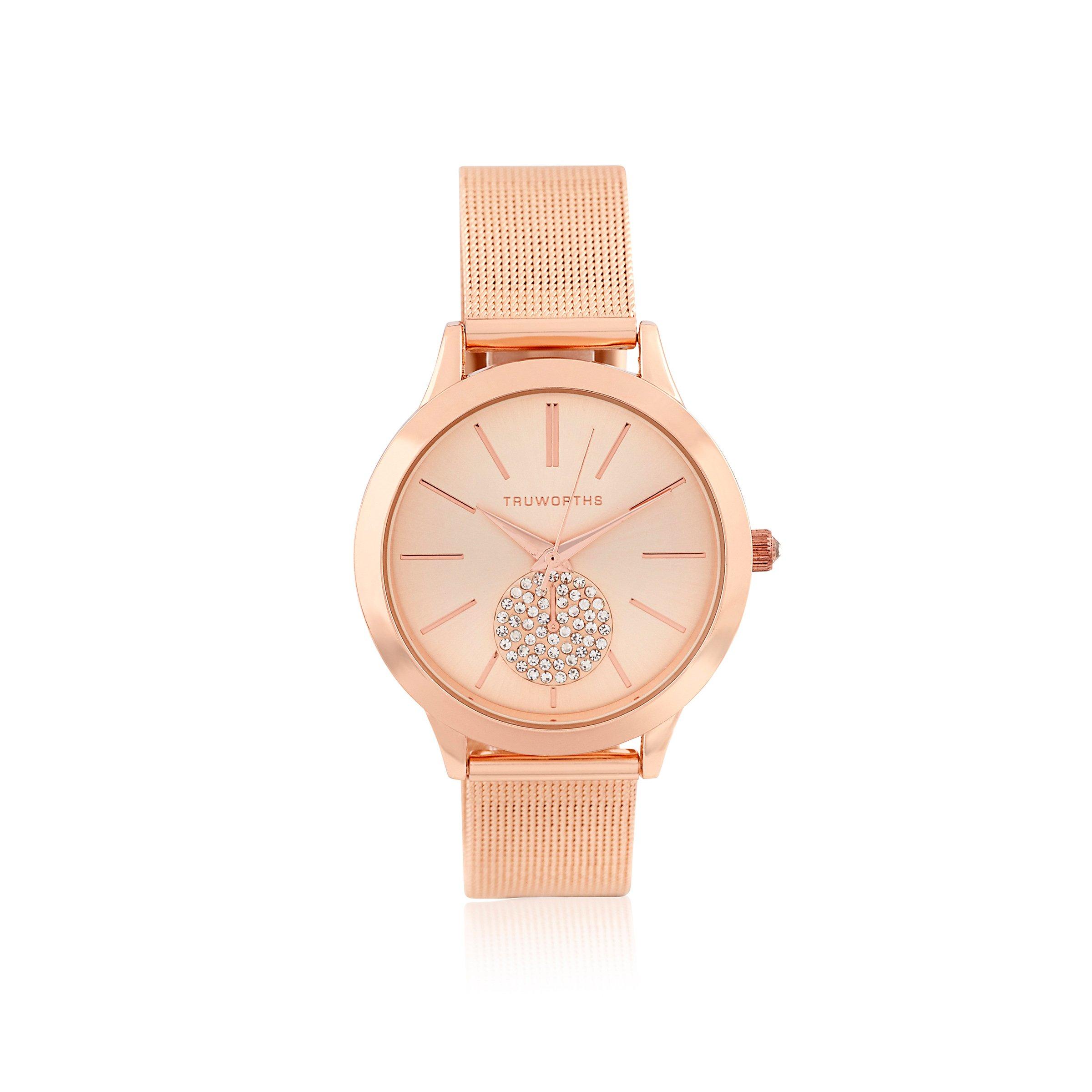 Rose Mesh Stone Mini Dial Watch (3177152) | Truworths