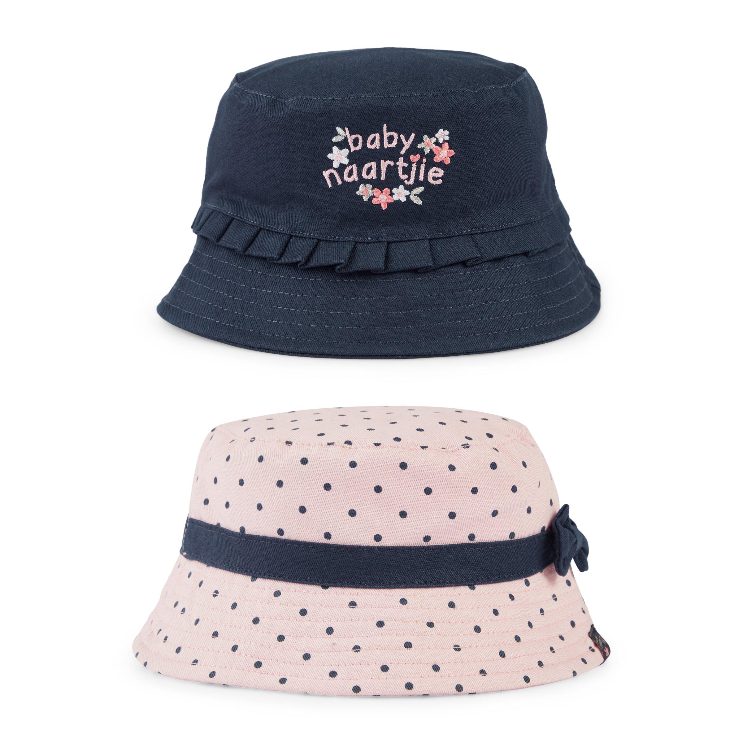 Newborn Girls 2-pack Bucket Hats (3177160) | Naartjie