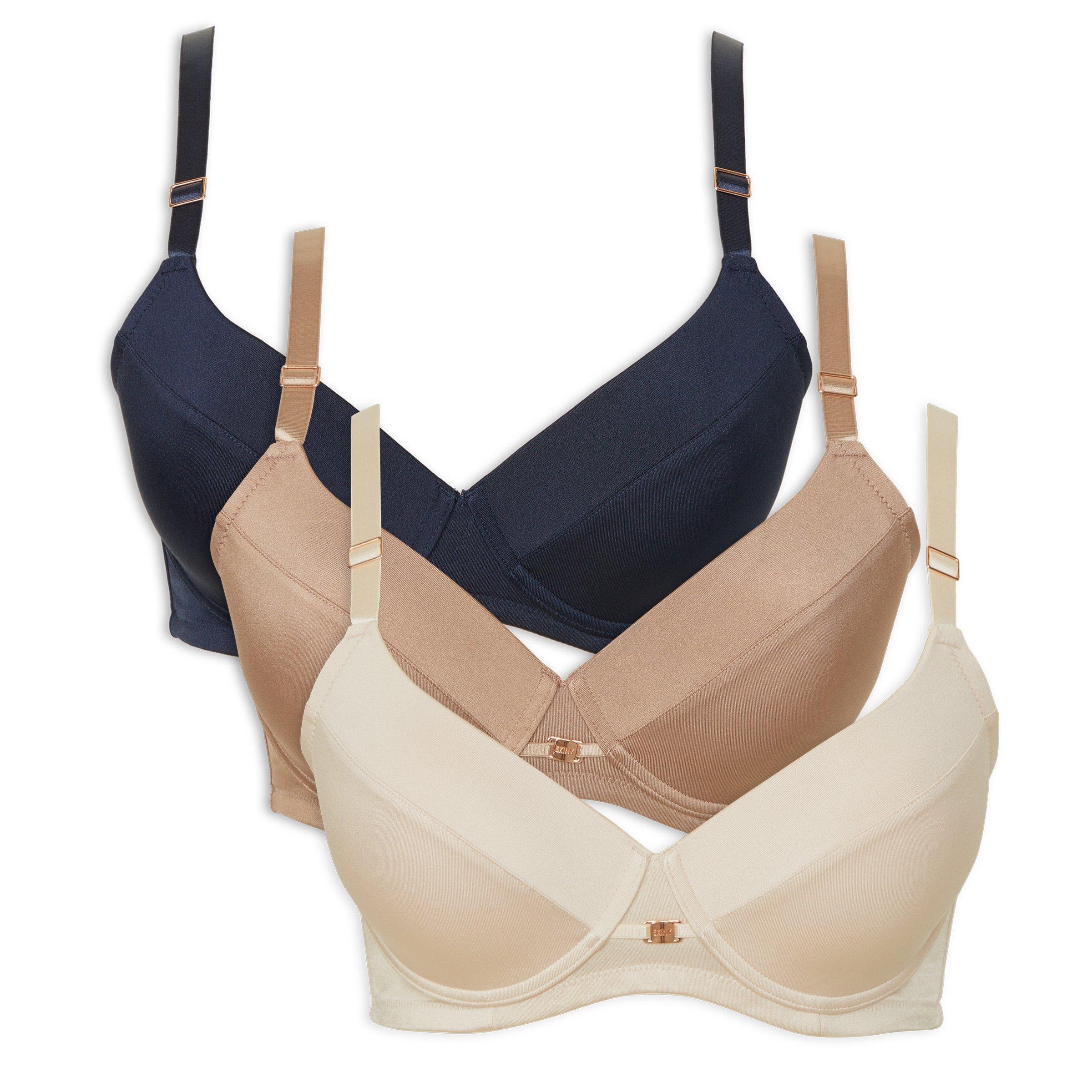 3-pack Padded Plunge Bras (3177279) | Skiny