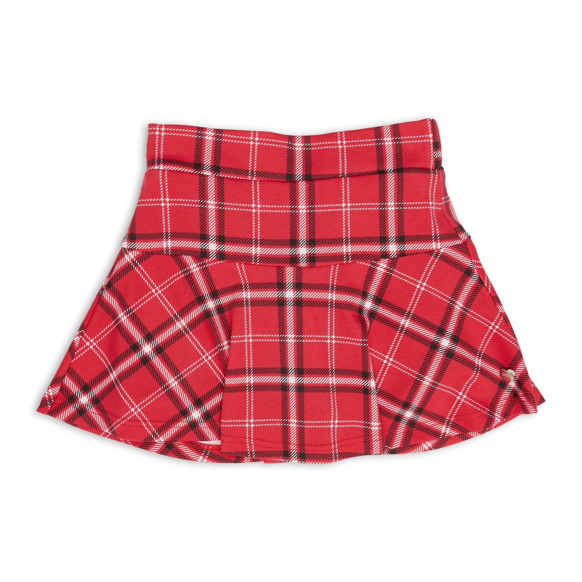 Girls Red Check Skort (3177329) | Identity