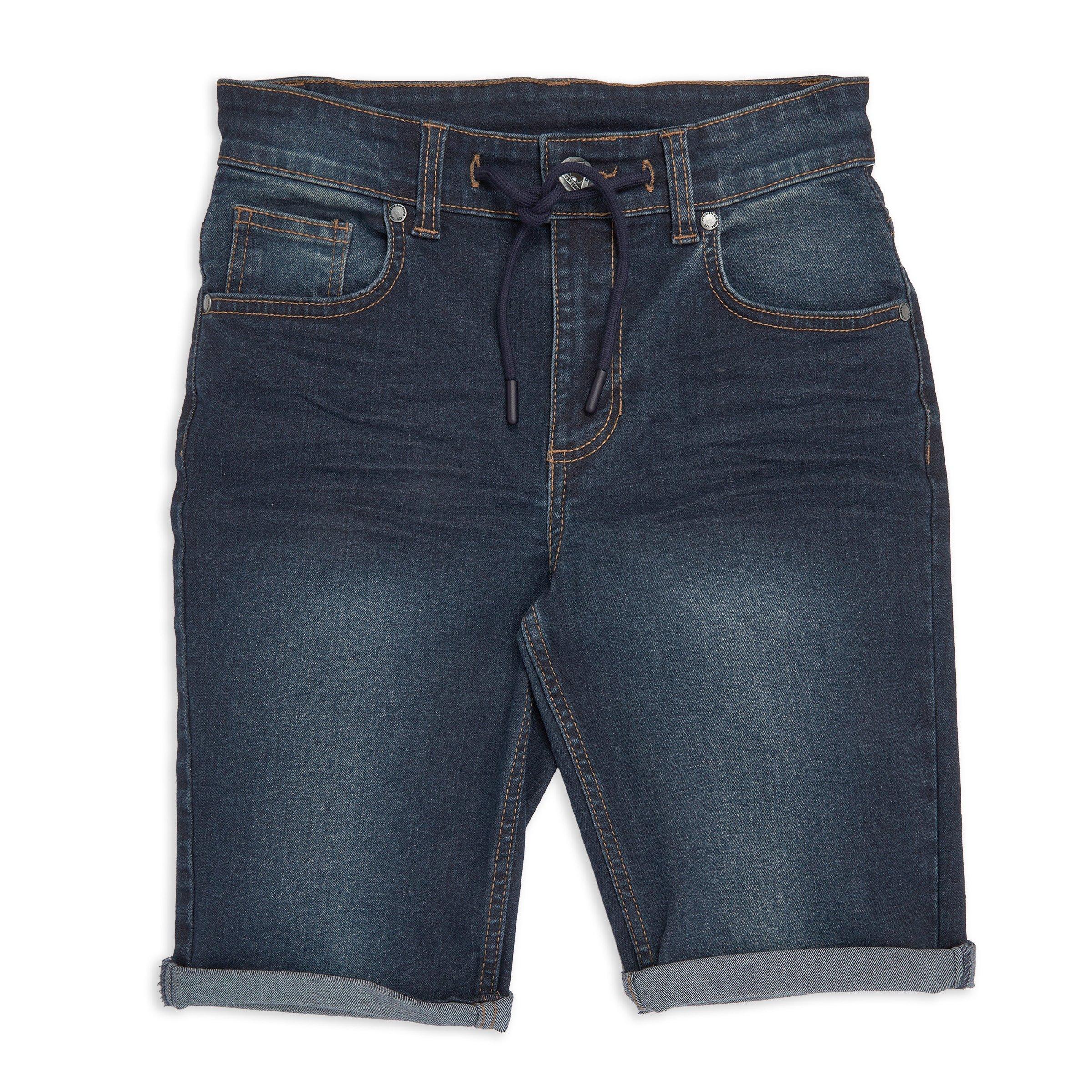 Boys Dark Blue Denim Shorts (3177353) | Identity