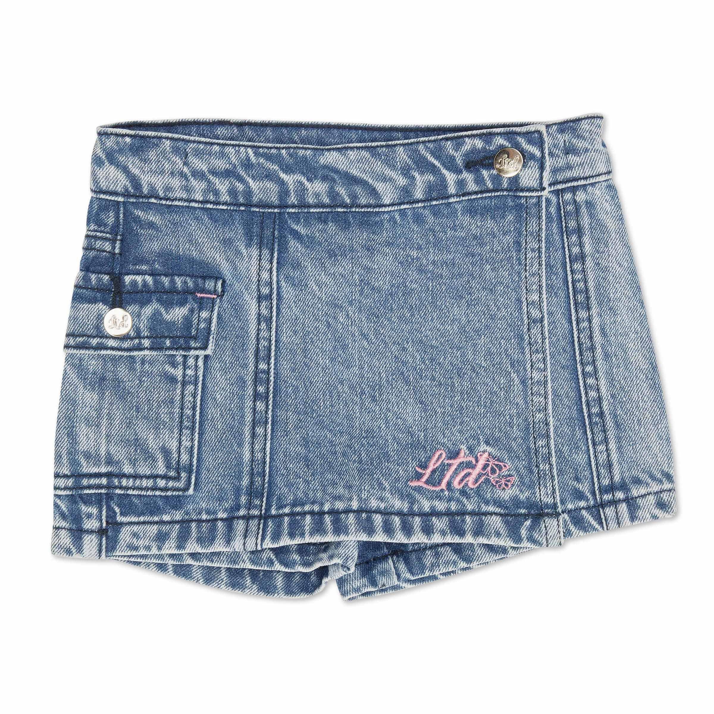 Baby Girls Blue Denim Skort (3177355) | LTD Kids